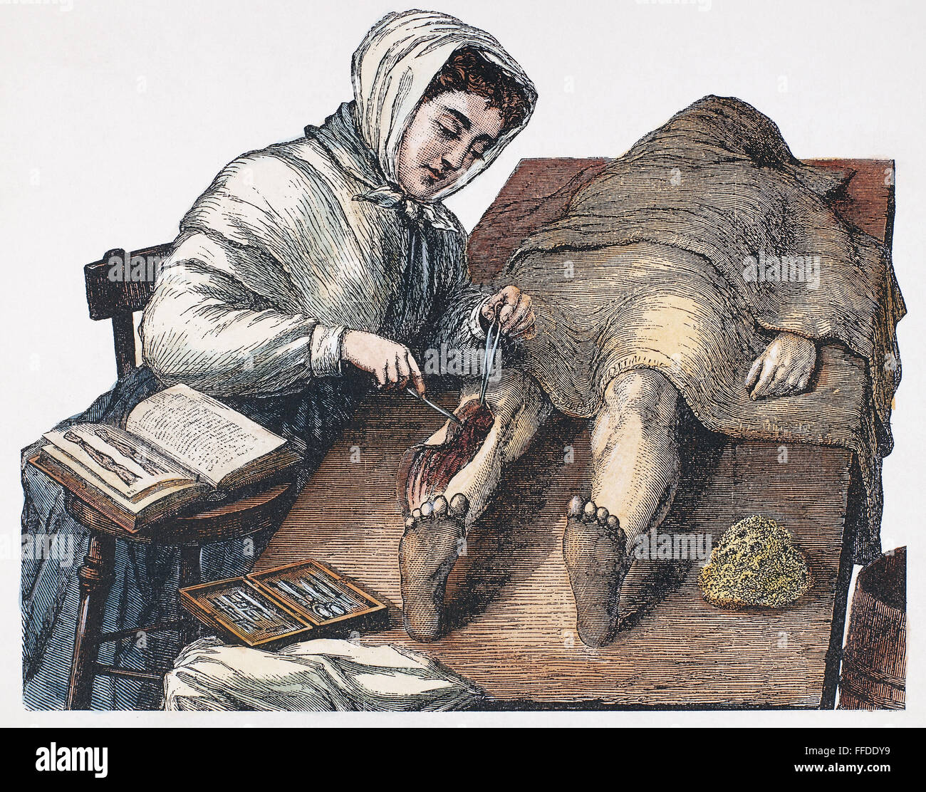 19th century woman engraving hi-res stock photography and images - Alamy