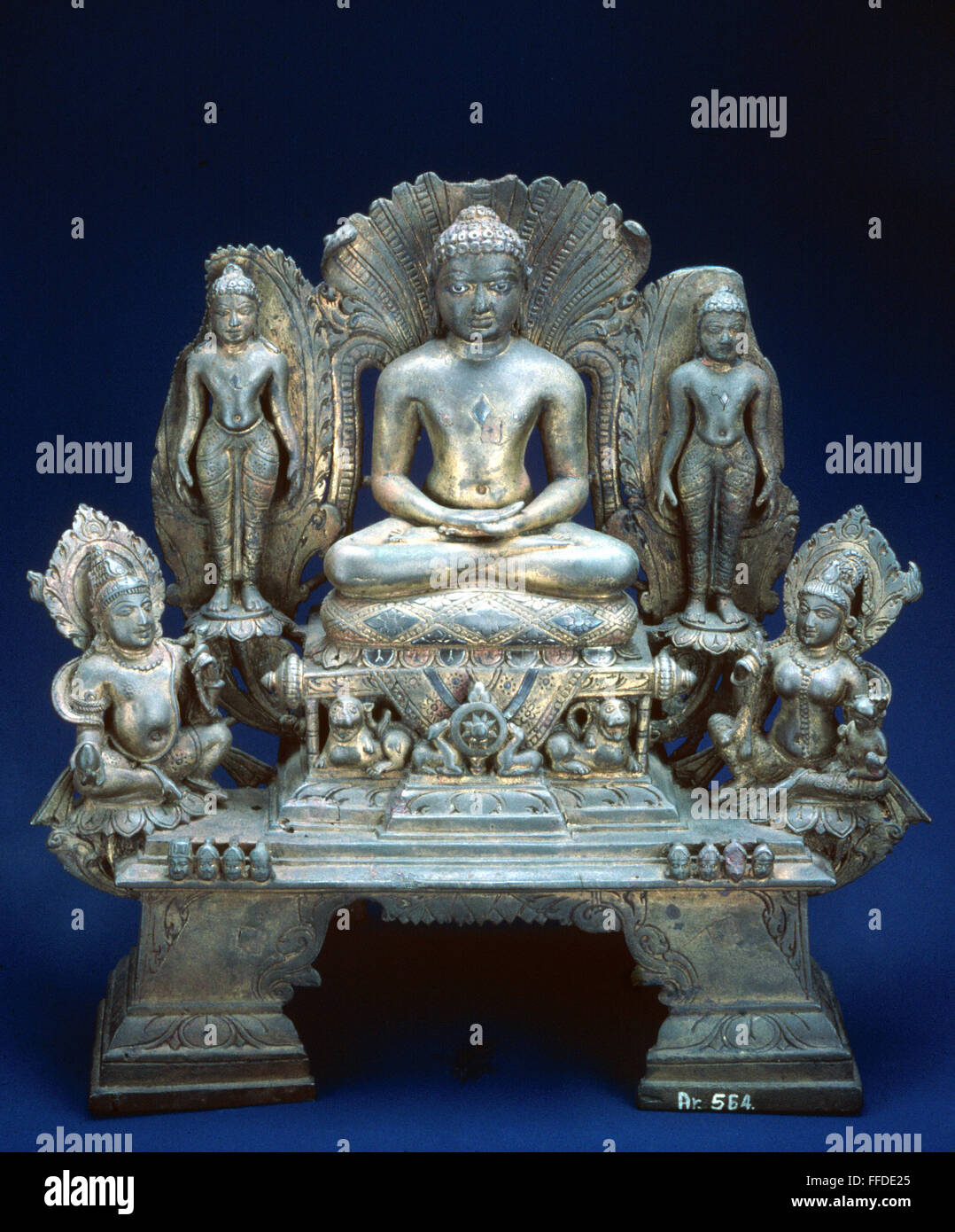 JAINISM: PARSHVANATHA. /nIndian bronze sculpture of Parshvanatha, a ...