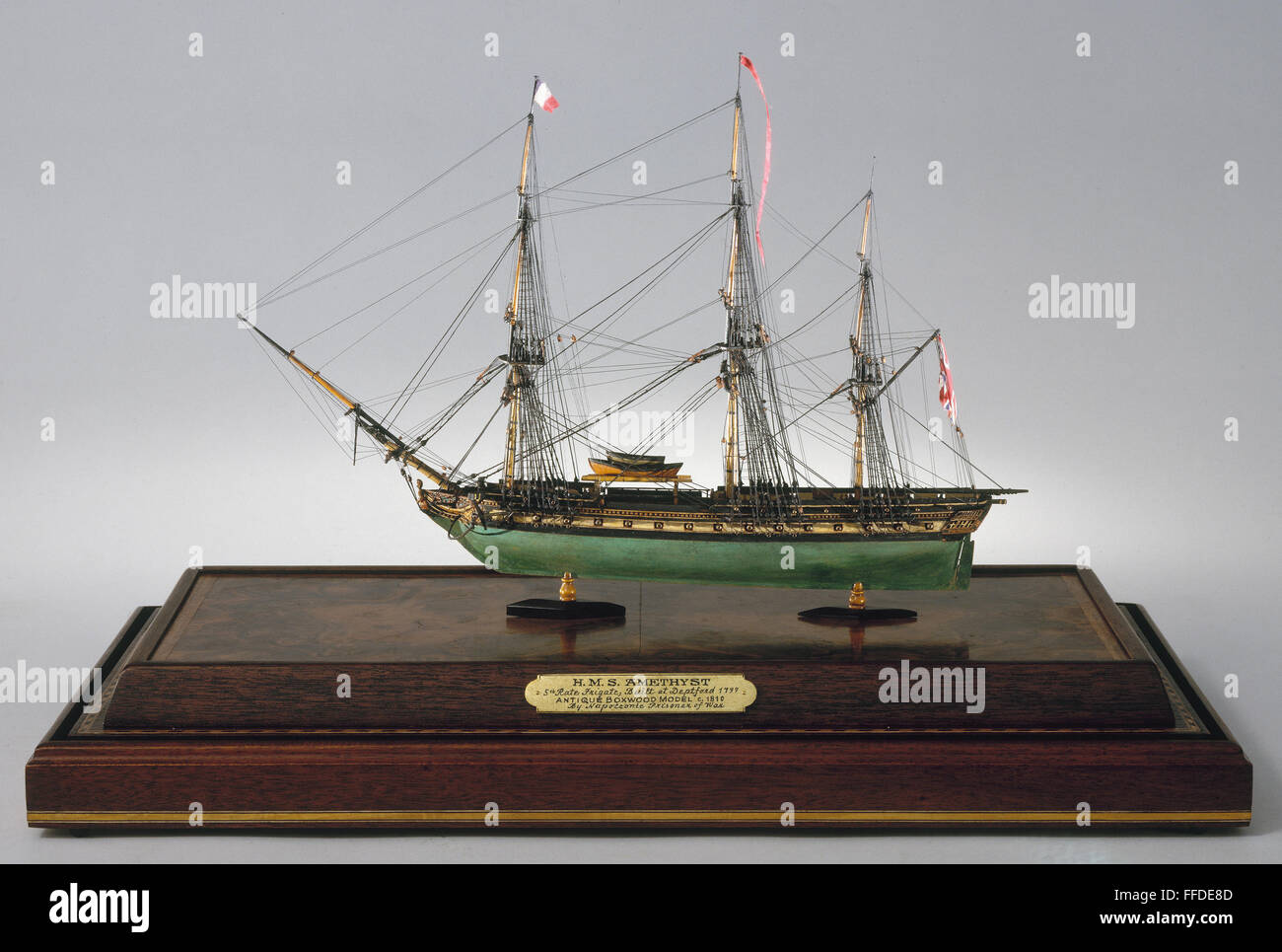 HMS AMETHYST, 1799. /nModel of HMS 'Amethyst,' a 36-gun fifth-rate ...
