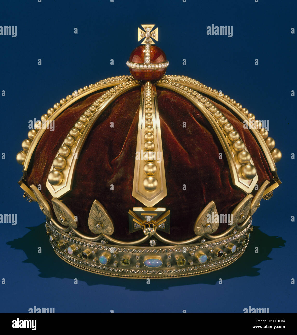 HAWAII: ROYAL CROWN. /nCrown of Hawaii for King Kalakaua and Queen Kapi ...