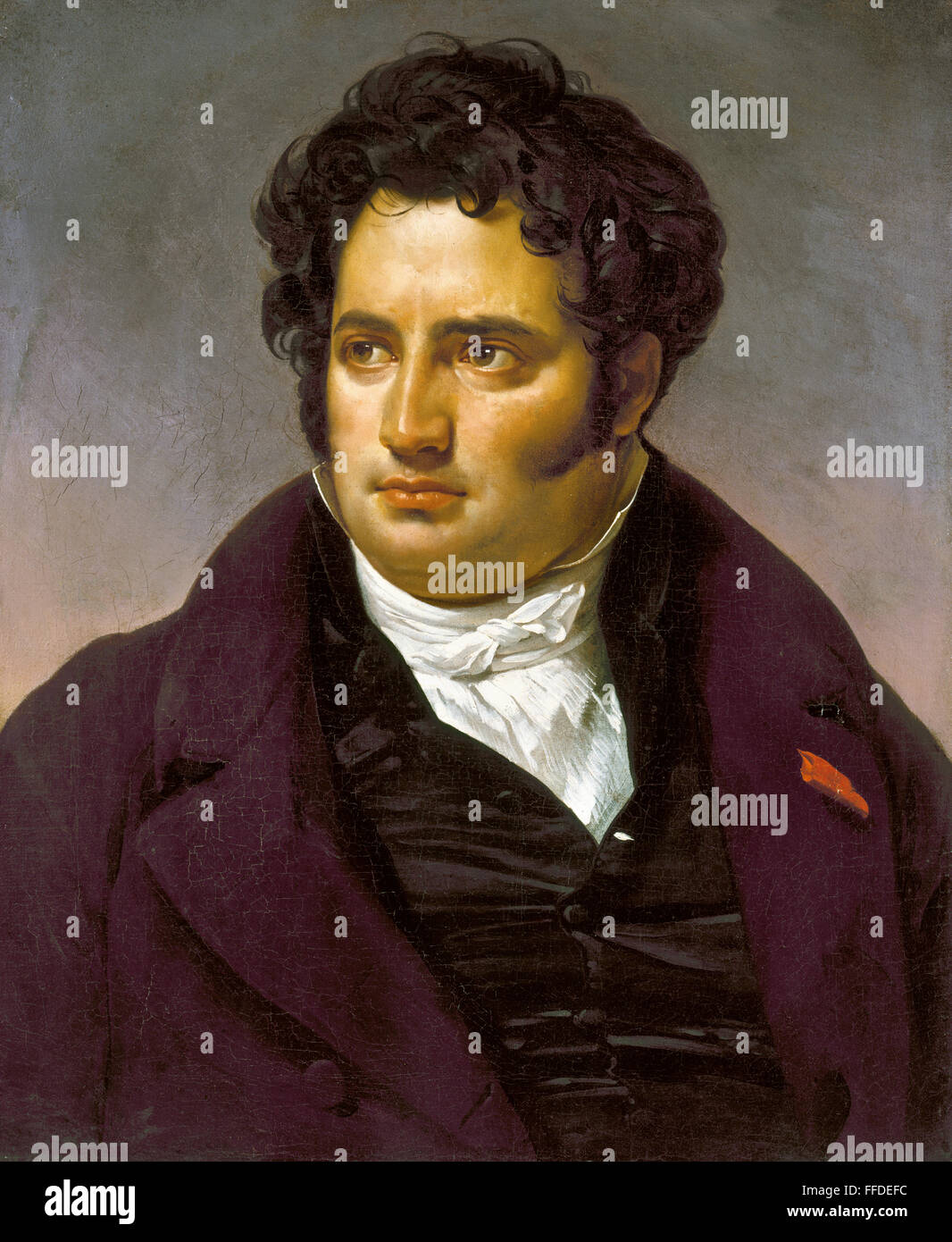 GERICAULT: PORTRAIT. /nPortrait of a gentleman. Oil on canvas by ...