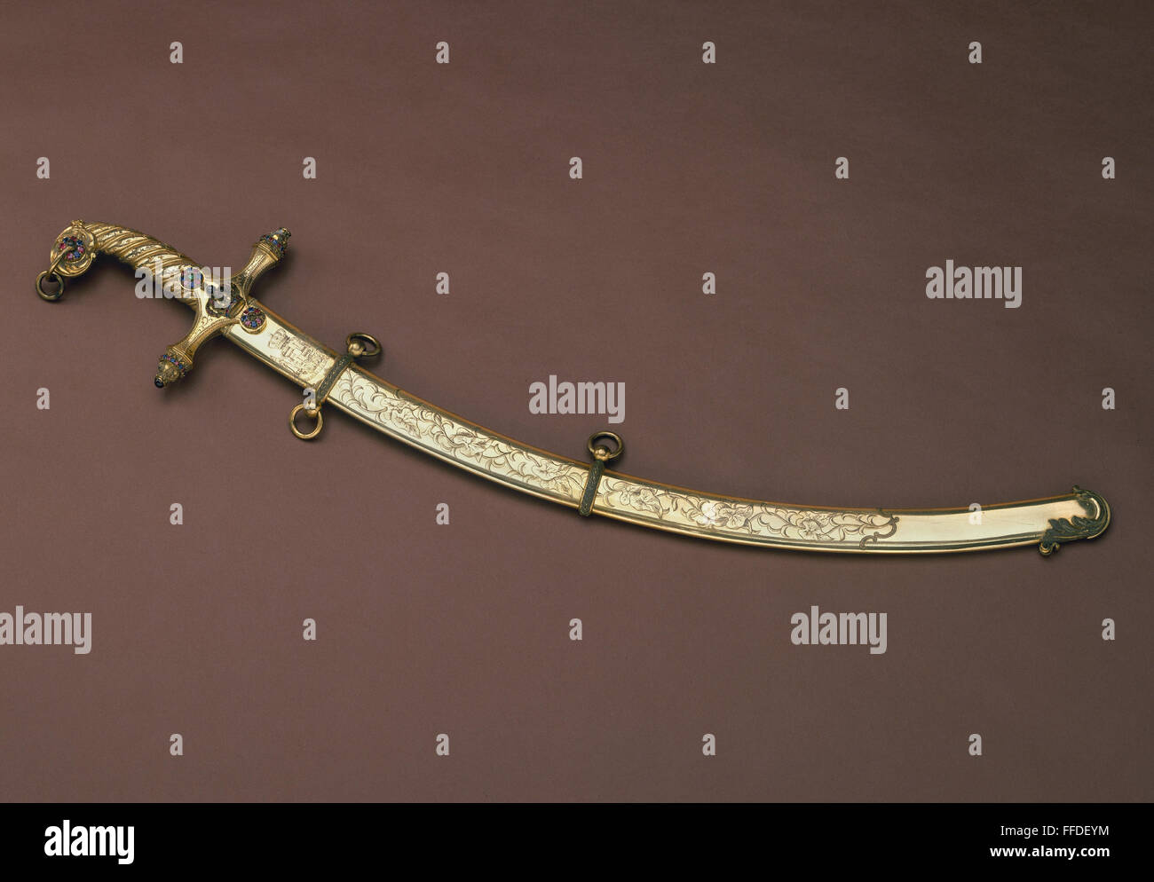 HAWAII: STATE SWORD. /nState sword of King Kamehameha IV of Hawaii ...