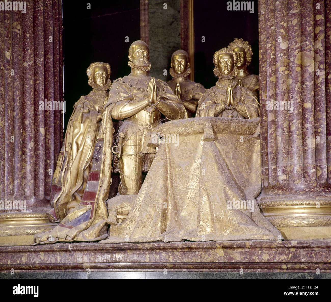 PHILIP II OF SPAIN/n(1527-1598). King of Spain. Burial group of Philip ...