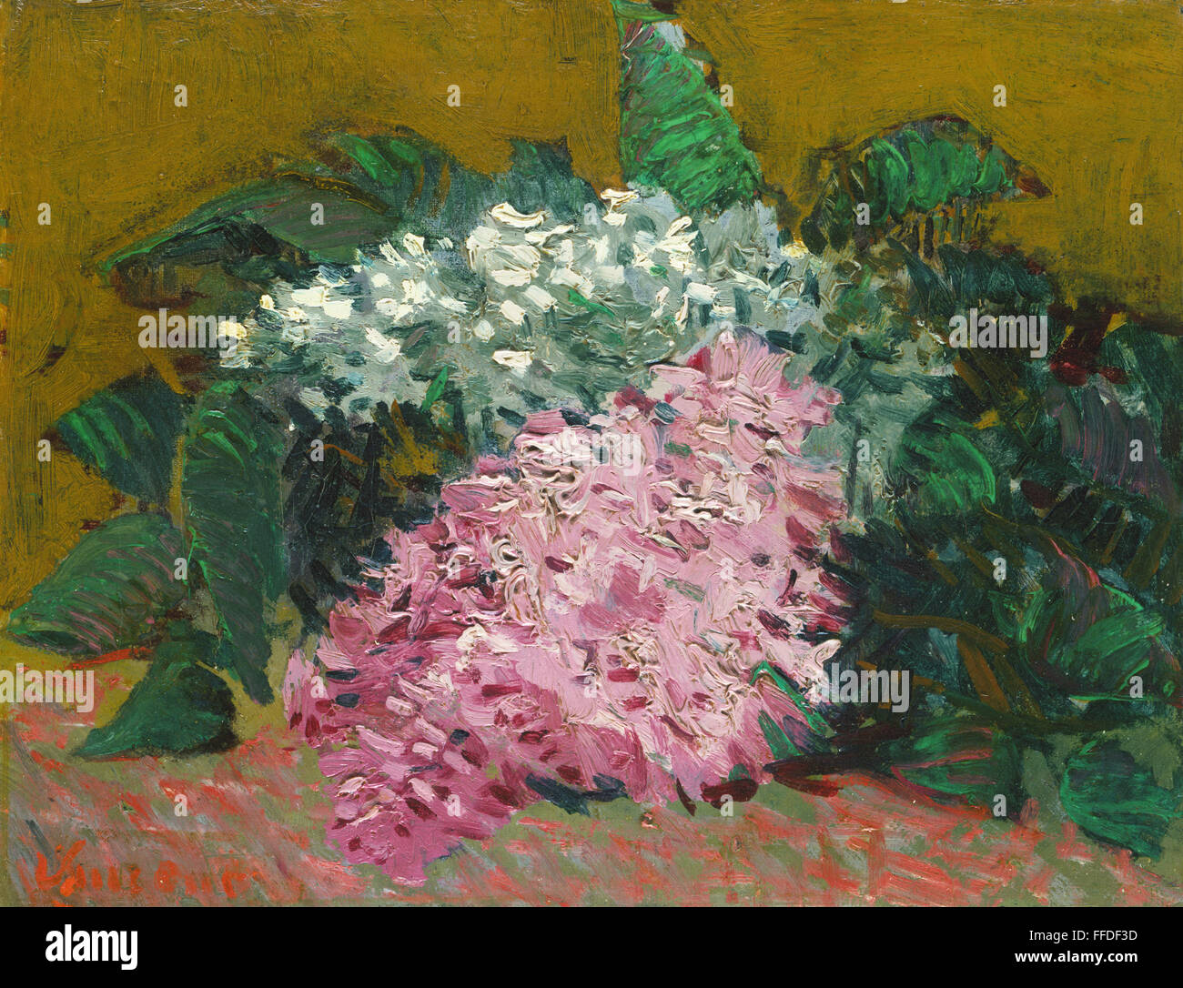 VAN GOGH: LILACS, 1887. /nOil on canvas by Vincent Van Gogh, 1887 Stock ...