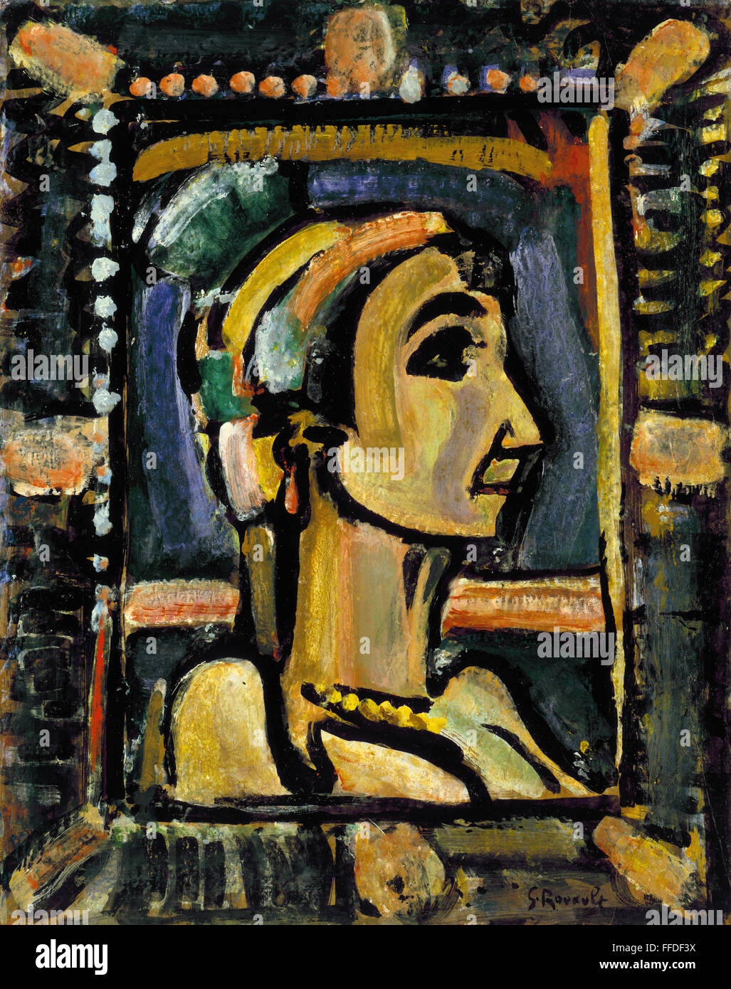 1930's girl painting hi-res stock photography and images - Alamy