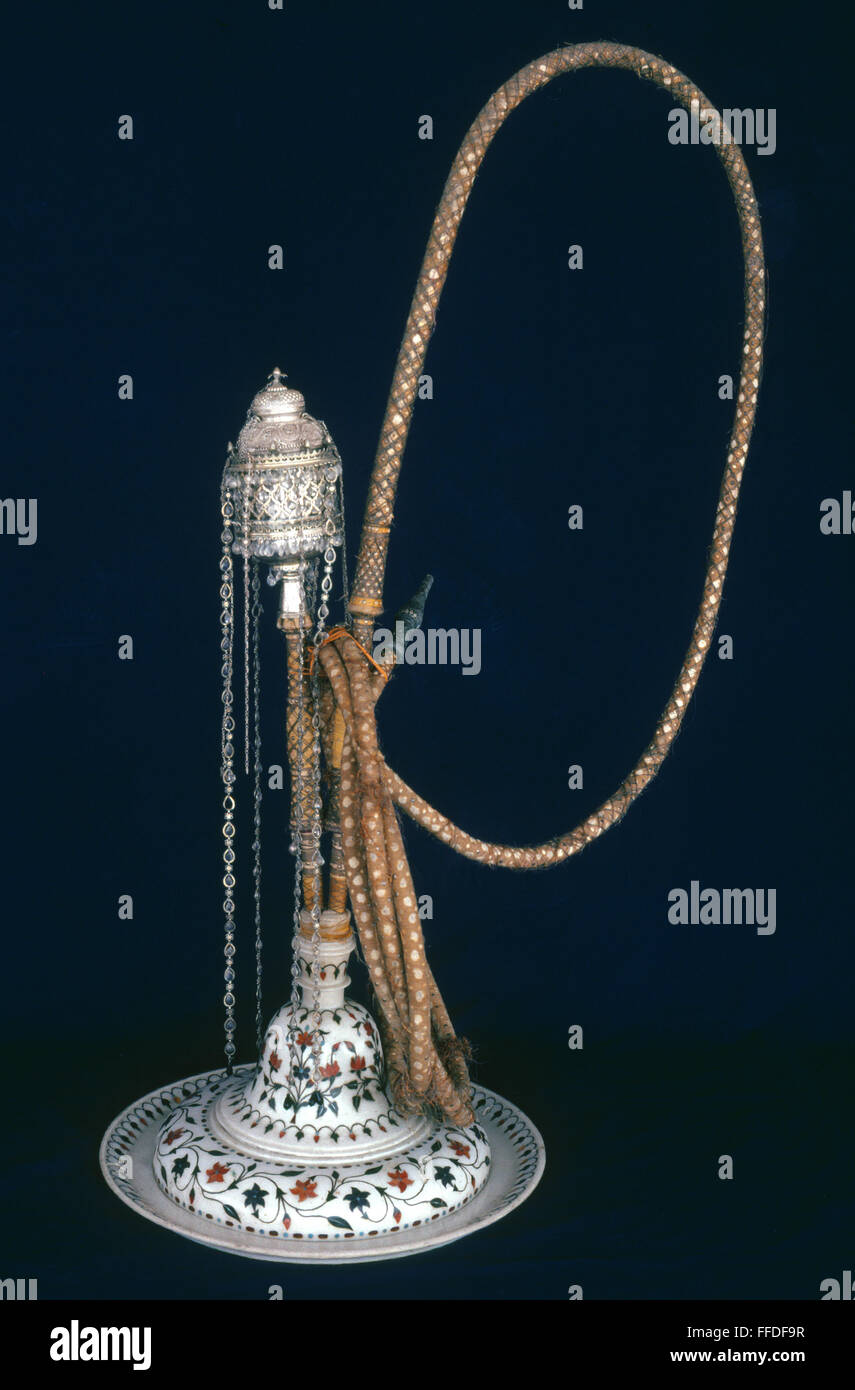 INDIAN HOOKAH. /nHookah made in India, with a silver top and ceramic ...