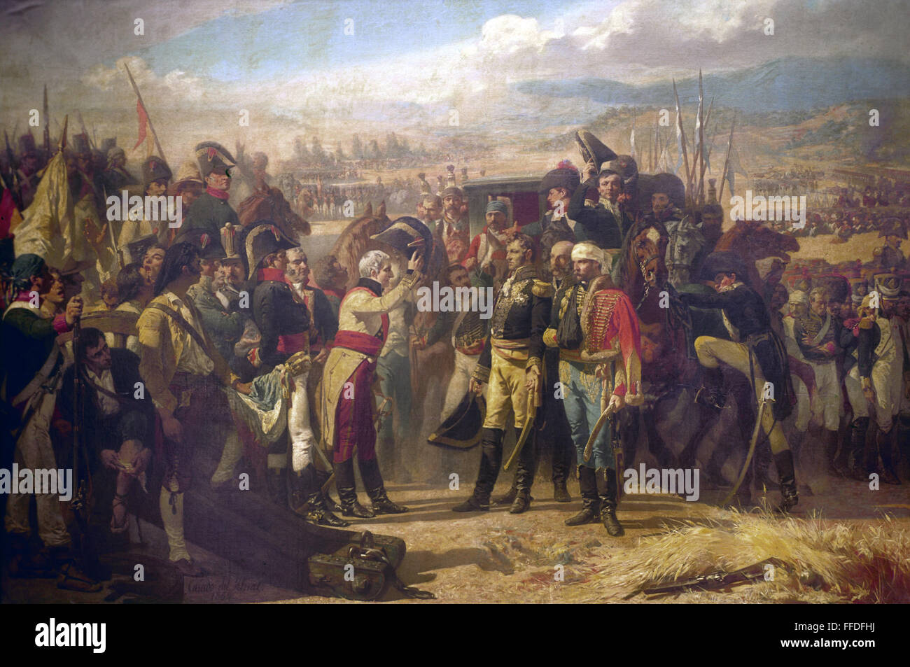 BATTLE OF BAILEN, 1808. /nSurrender of French Imperial forces at Bailen ...