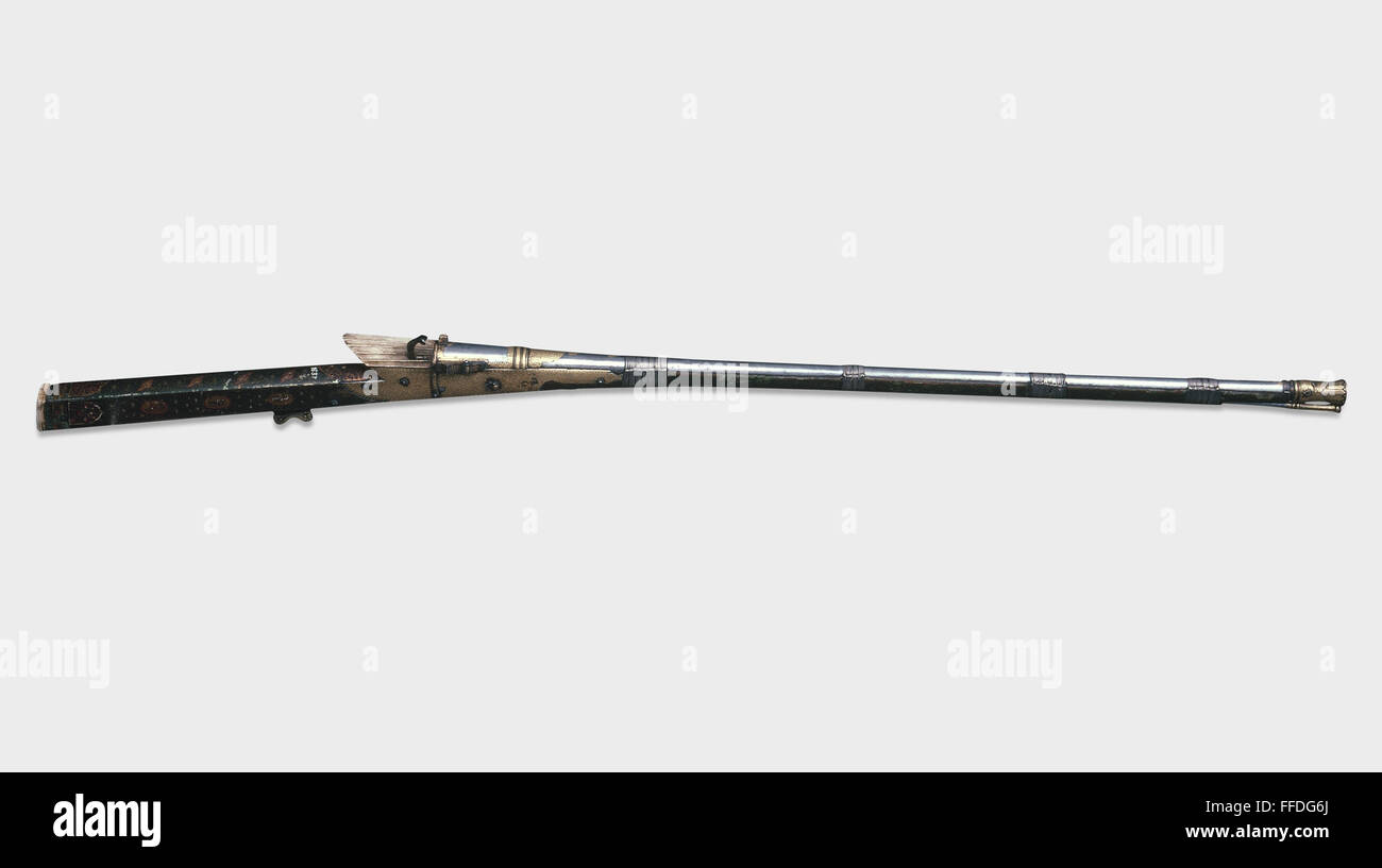INDIAN MUSKET. /nFrom the royal armory at Jaipur, India Stock Photo - Alamy