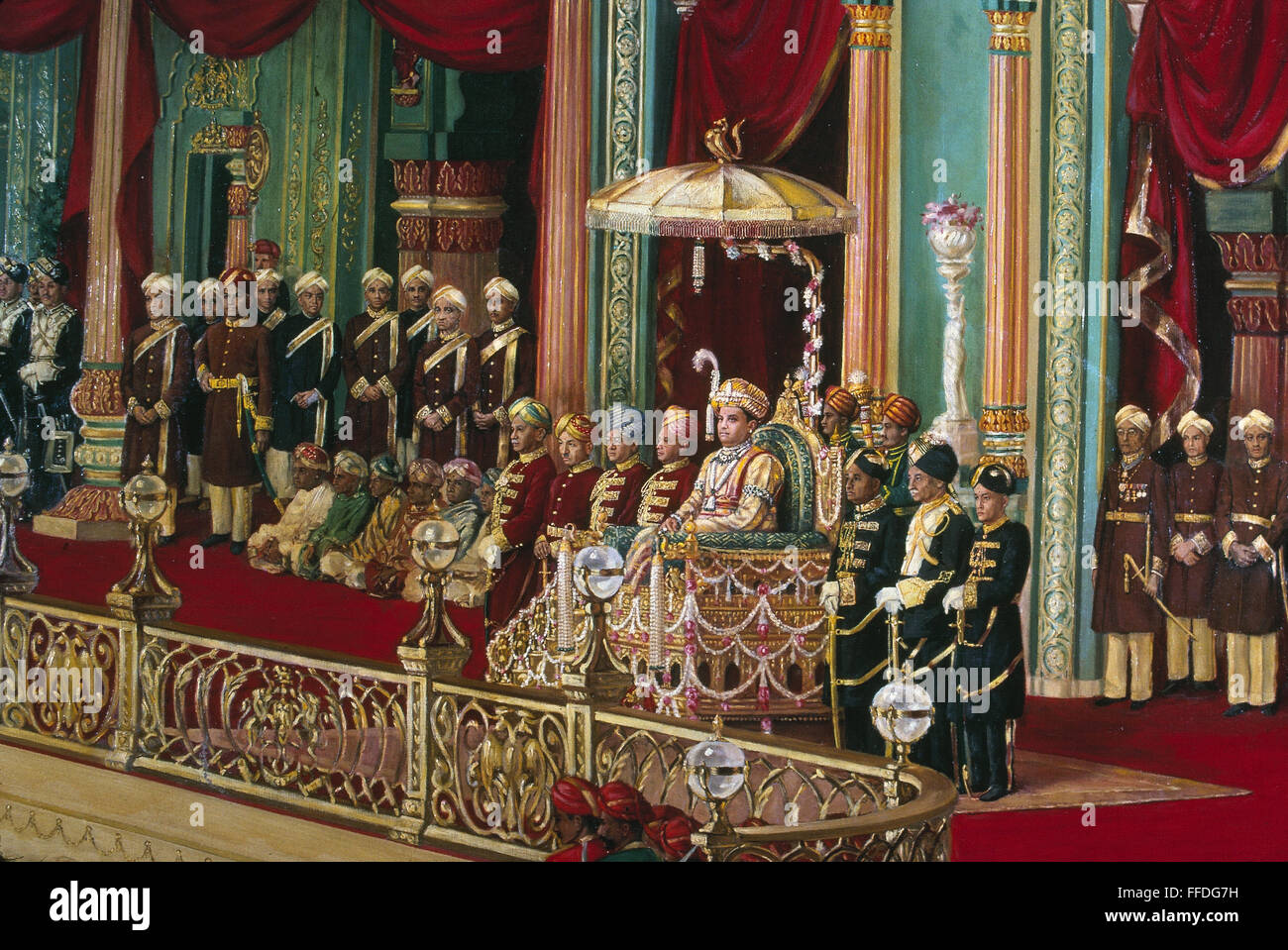 JAYACHAMARAJA WADIYAR /n(1919-1974). Maharaja of the state of Mysore ...