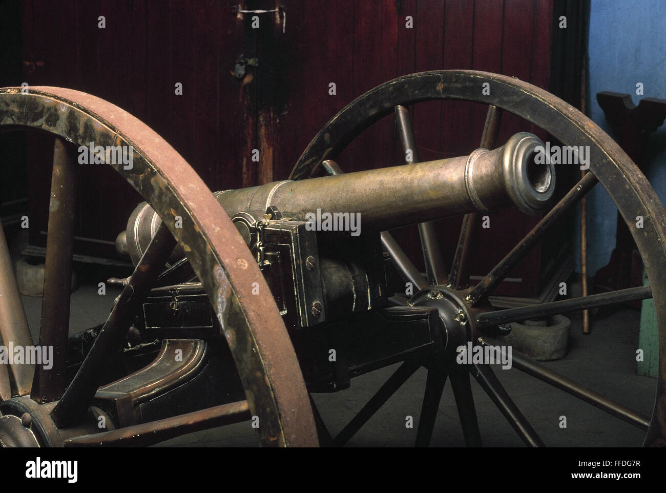 INDIA: CEREMONIAL CANNON. /nCeremonial cannon from India, 19th century ...
