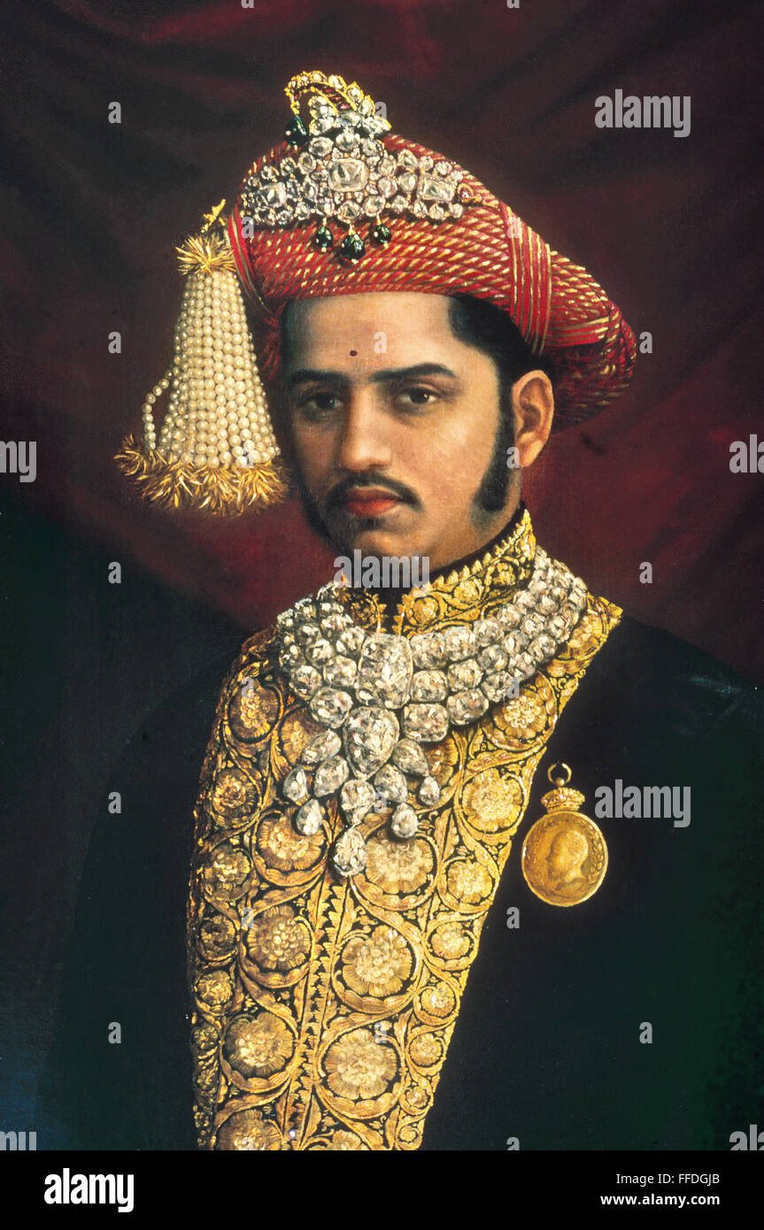 SAYAJIRAO GAEKWAD III /n(1863-1939). Maharaja of Baroda, India, 1875 ...