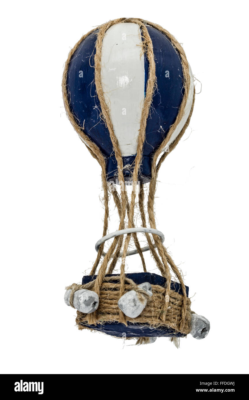 Decorative hot air balloon, isolated on white background Stock Photo ...