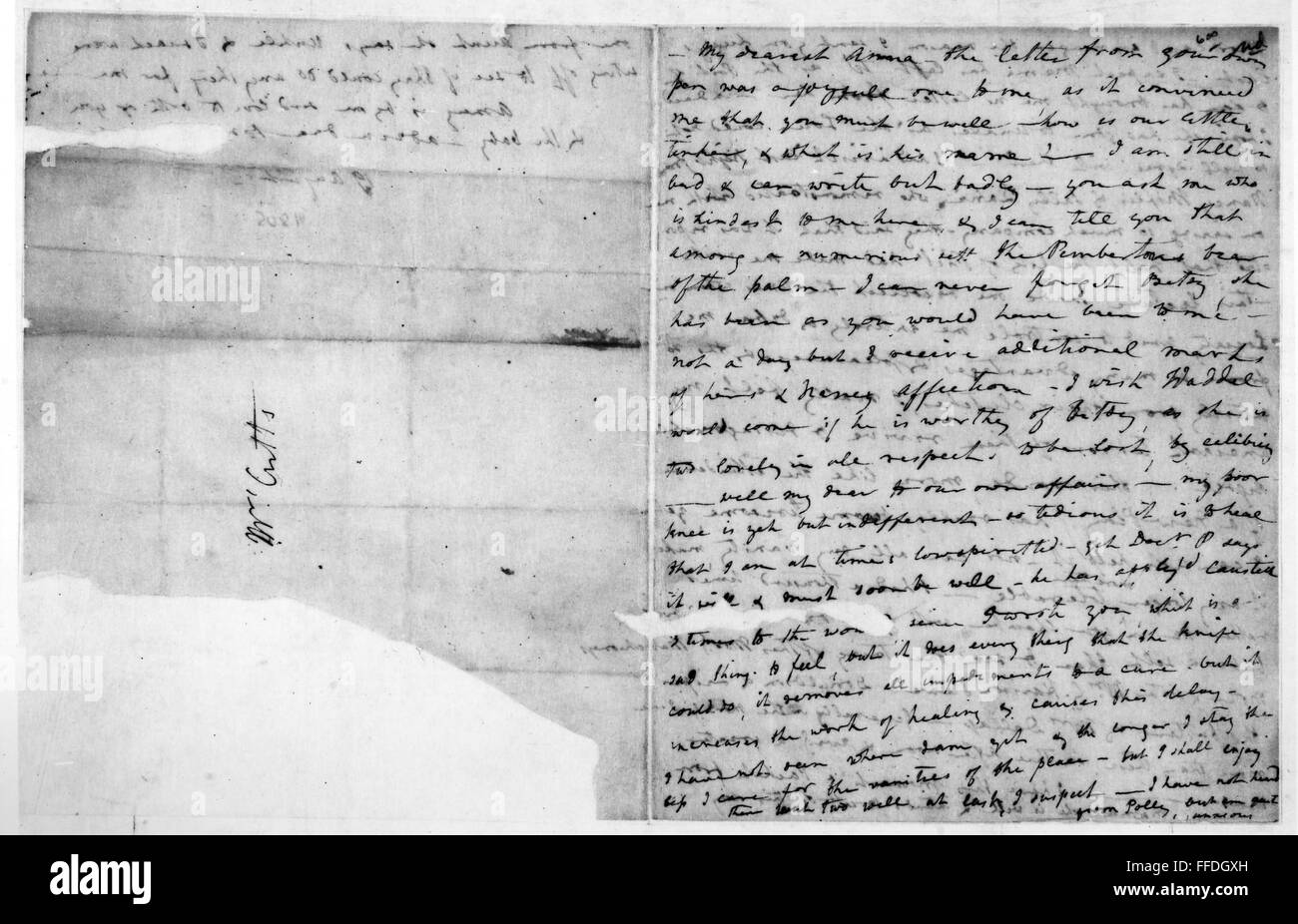 DOLLEY MADISON (1768-1849)./nNΘe Payne. Wife of James Madison. Letter ...