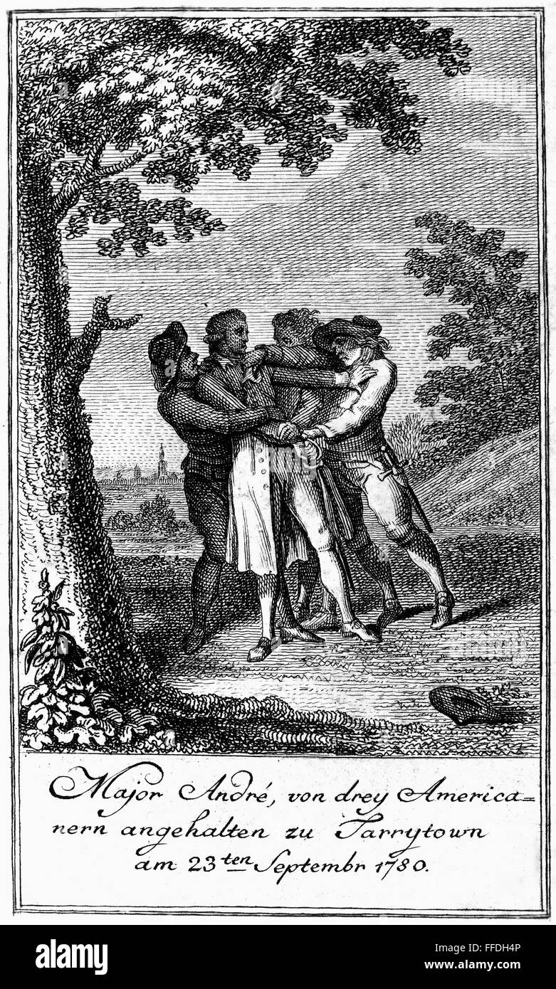 JOHN ANDRE (1751-1780). /nThe capture of Major John Andre, a British ...