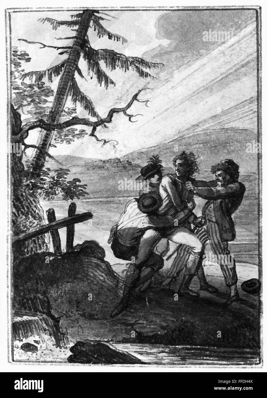 JOHN ANDRE (1751-1780). /nThe capture of Major John Andre, a British ...