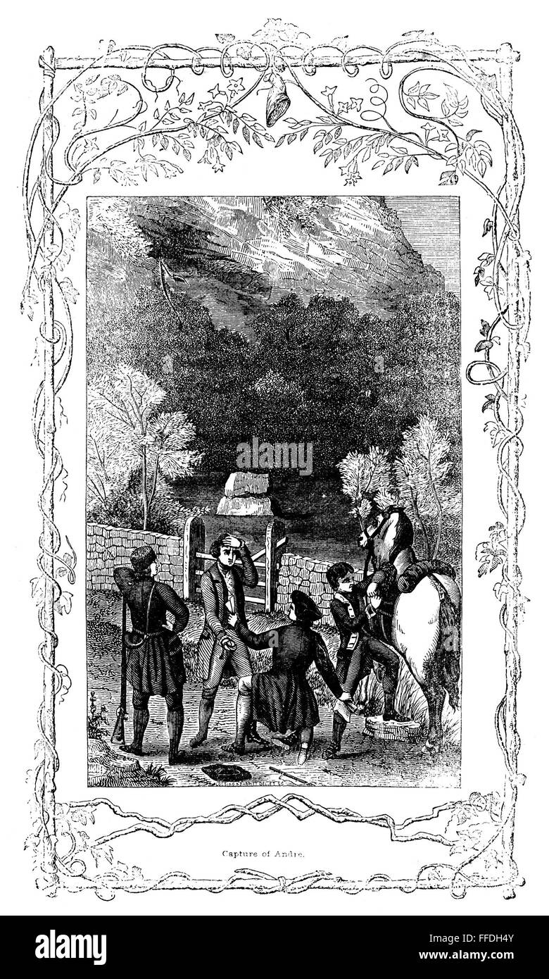 JOHN ANDRE (1751-1780). /nThe capture of Major John Andre, a British ...