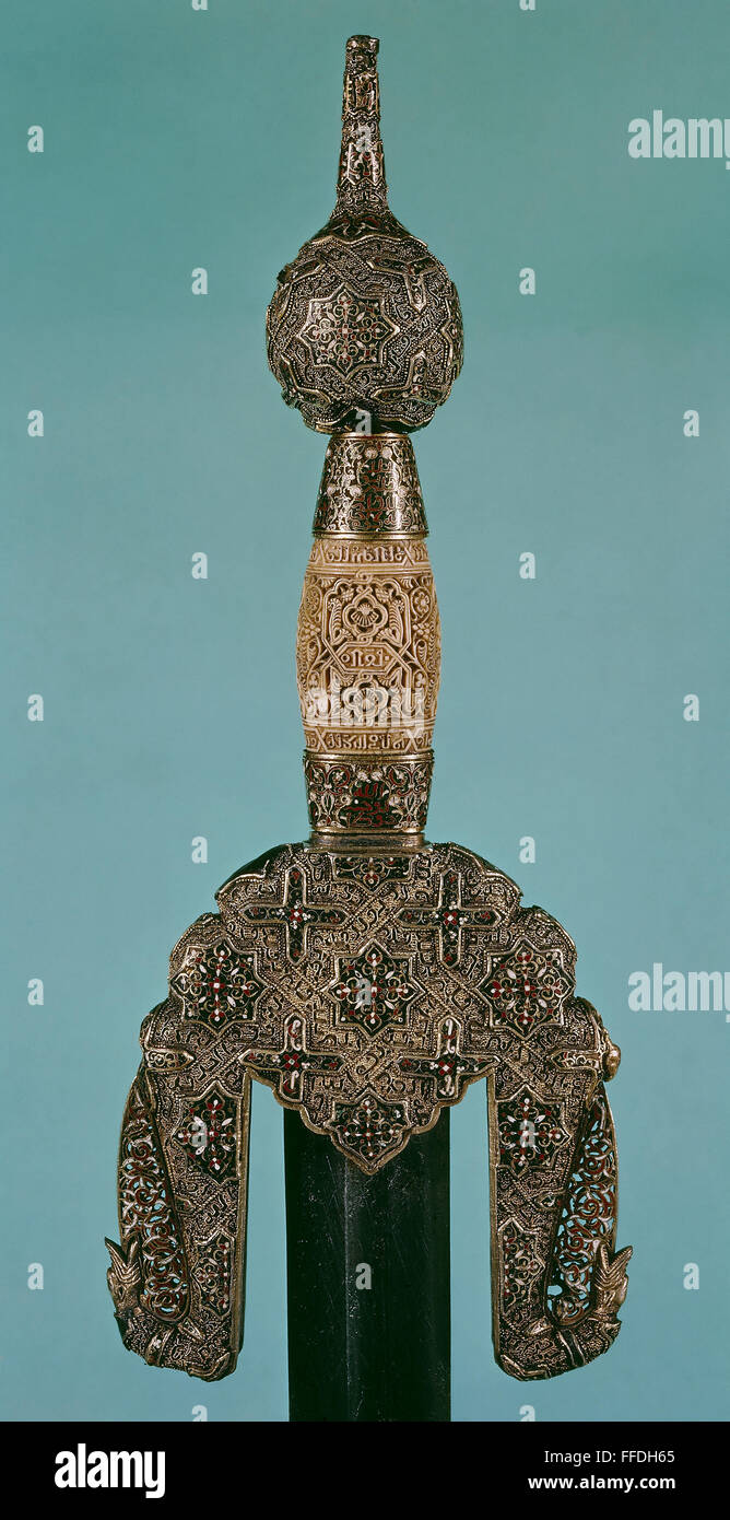 MUHAMMAD XII: SWORD. /nSword of Muhammad XII, known as Boabdil (c1460 ...