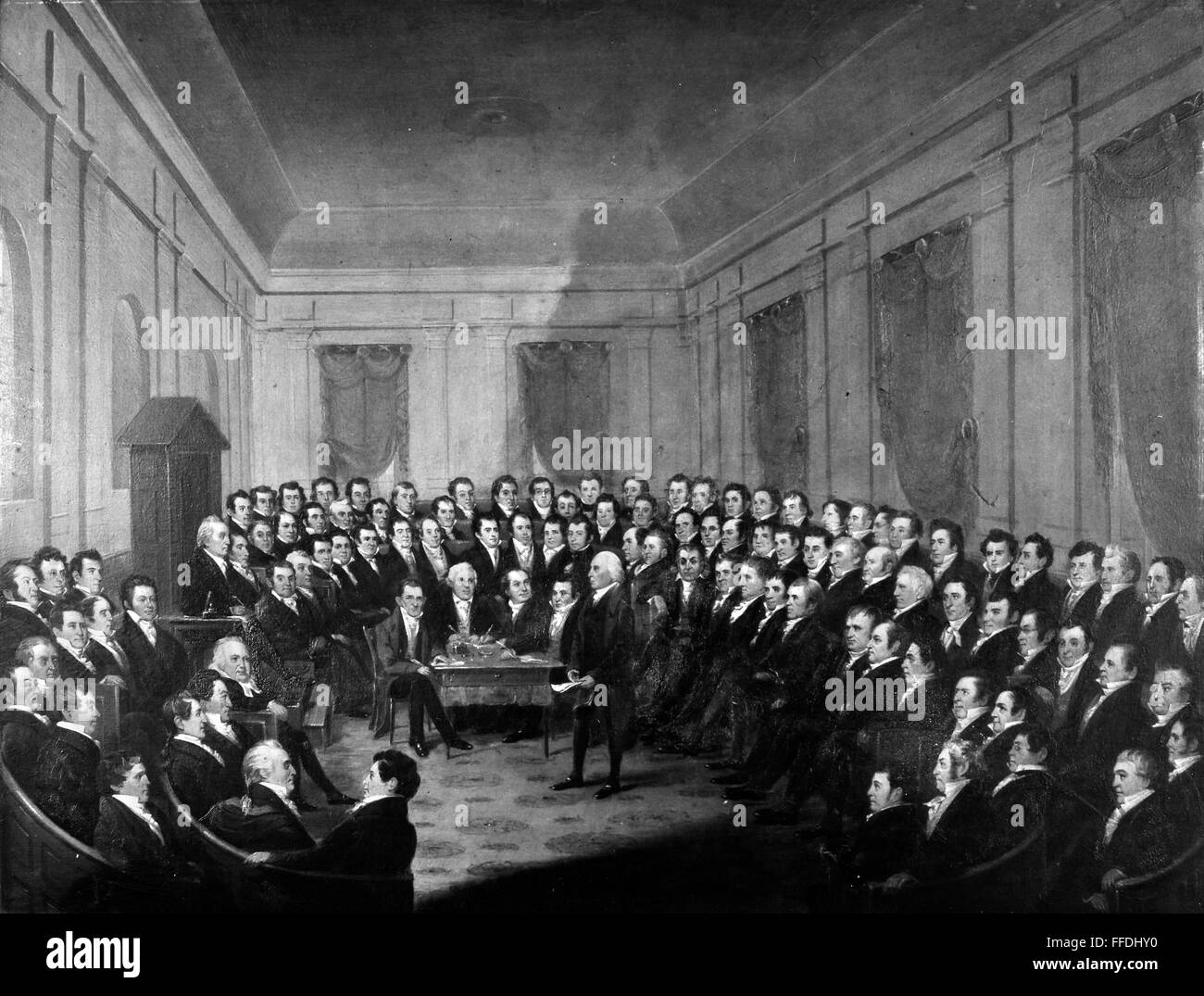 VIRGINIA: CONVENTION, 1830. /nJames Madison addressing the ...