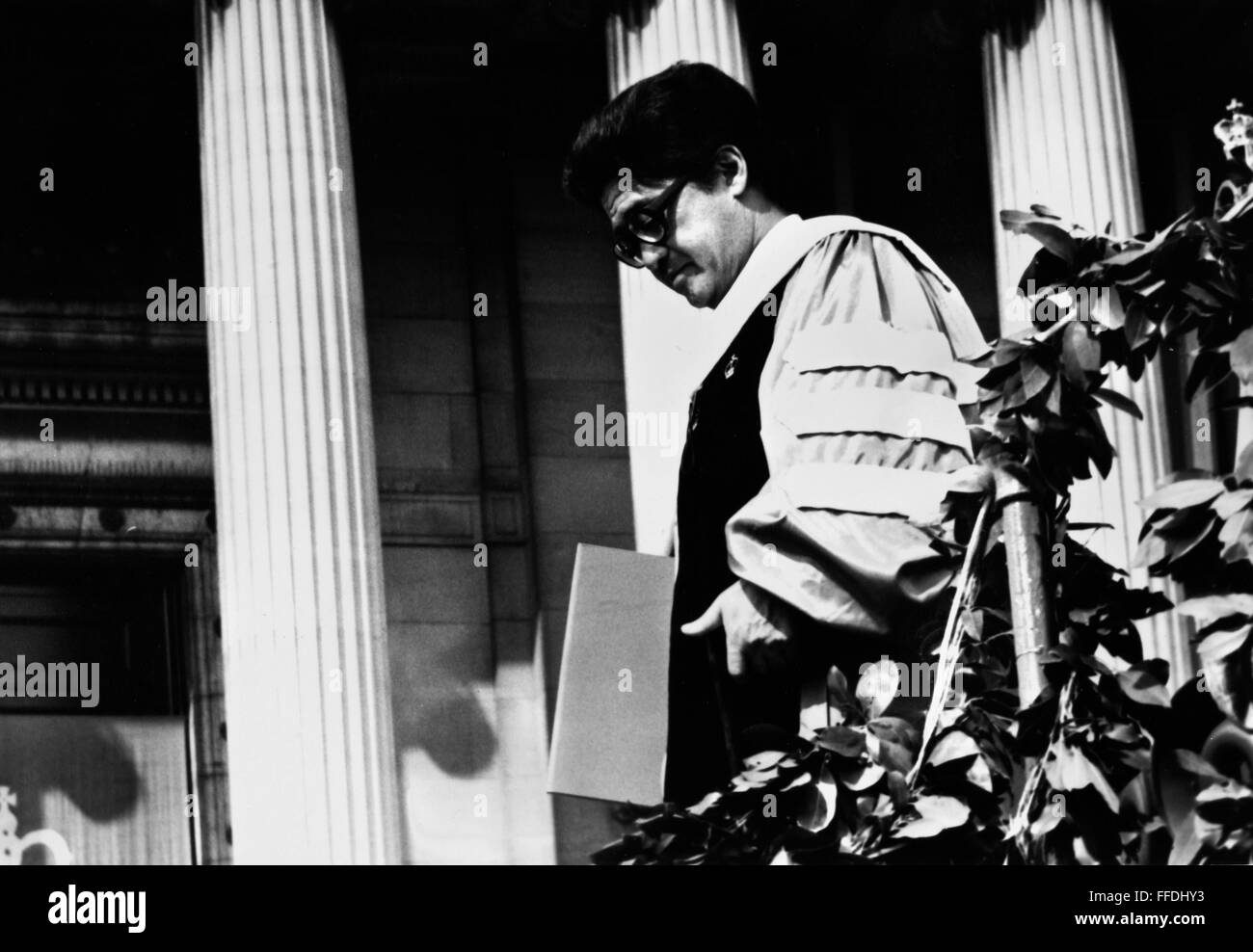 KOBO ABE (1924-1993). /nJapanense writer. Abe receiving an honorary ...