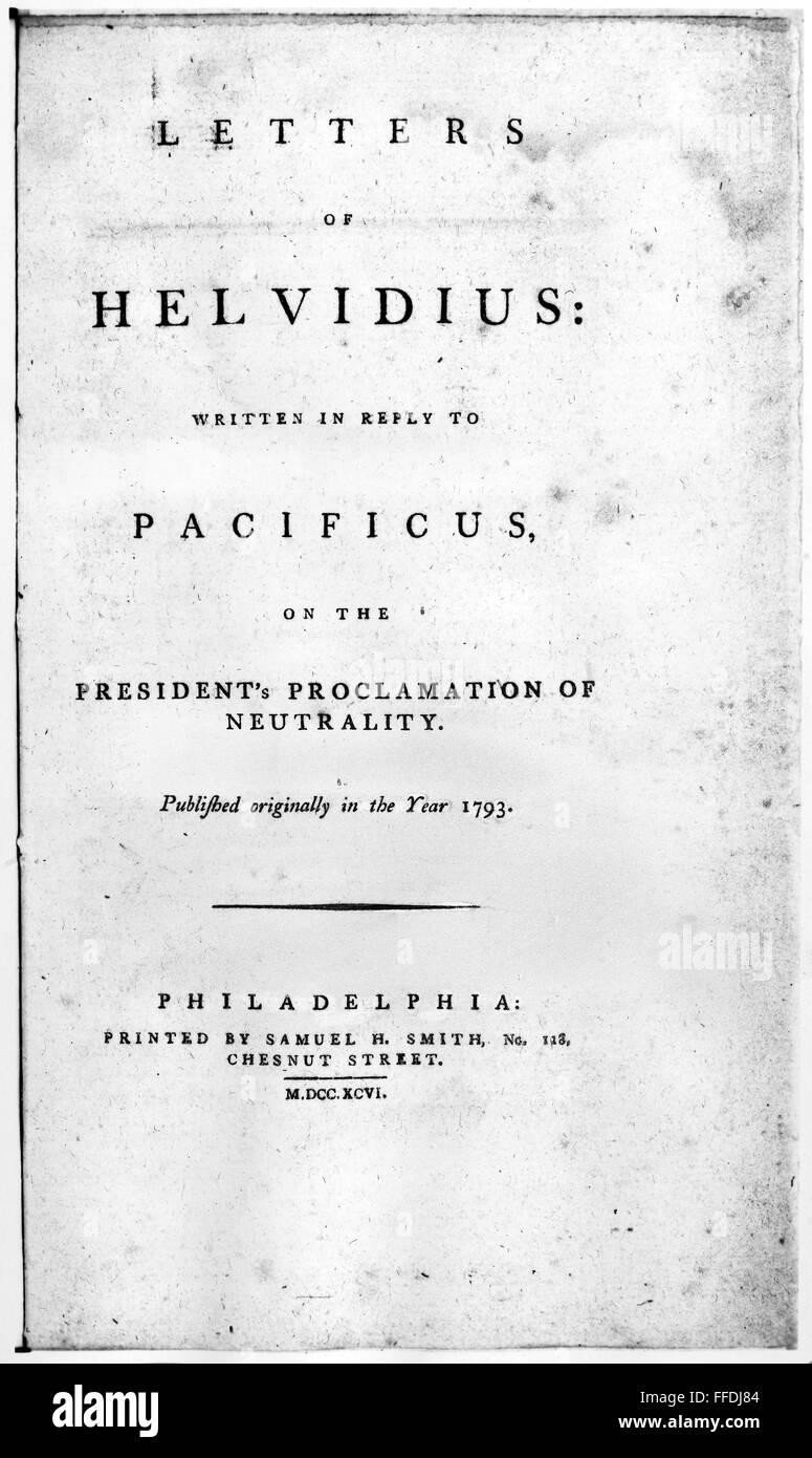 Washingtons Neutrality Proclamation