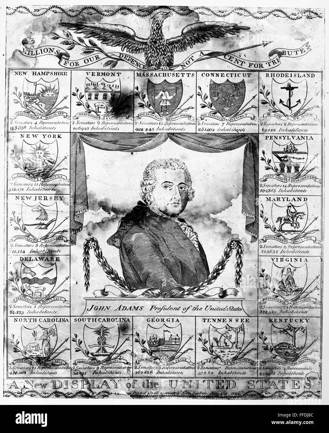 JOHN ADAMS (1735-1826). /nSecond President of the United States. Line ...