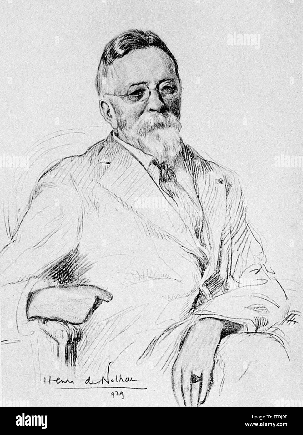 PIERRE de NOLHAC (1859-1936). /nFrench poet and historian. Drawing ...