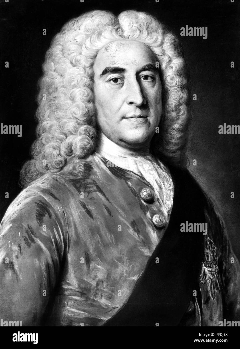 THOMAS PELHAM-HOLLES/n(1693-1768). 1st Duke of Newcastle. English ...