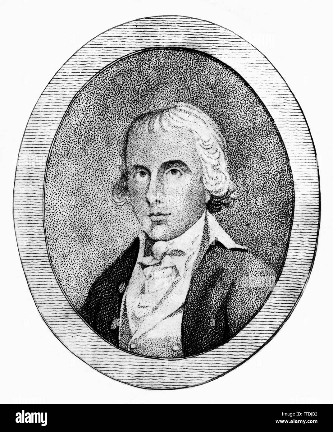 JAMES MADISON (1751-1836)./nFourth president of the United States. Line ...
