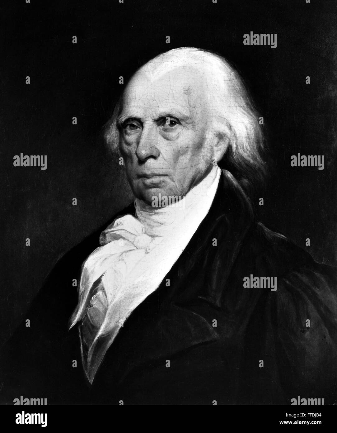 JAMES MADISON (1751-1836)./nFourth President of the United States. Oil ...