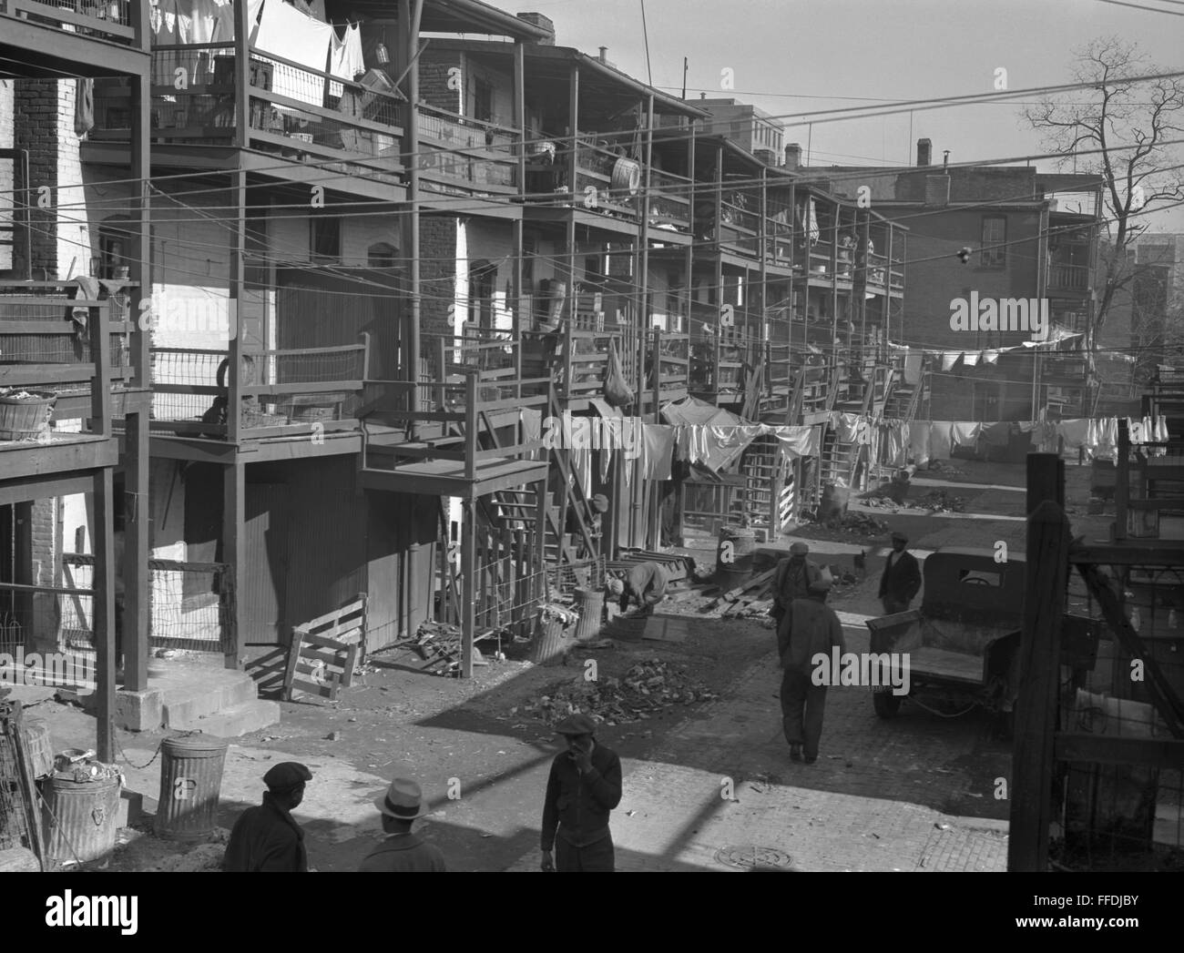 WASHINGTON SLUM, 1935. /nThe slum district of Washington, D.C ...