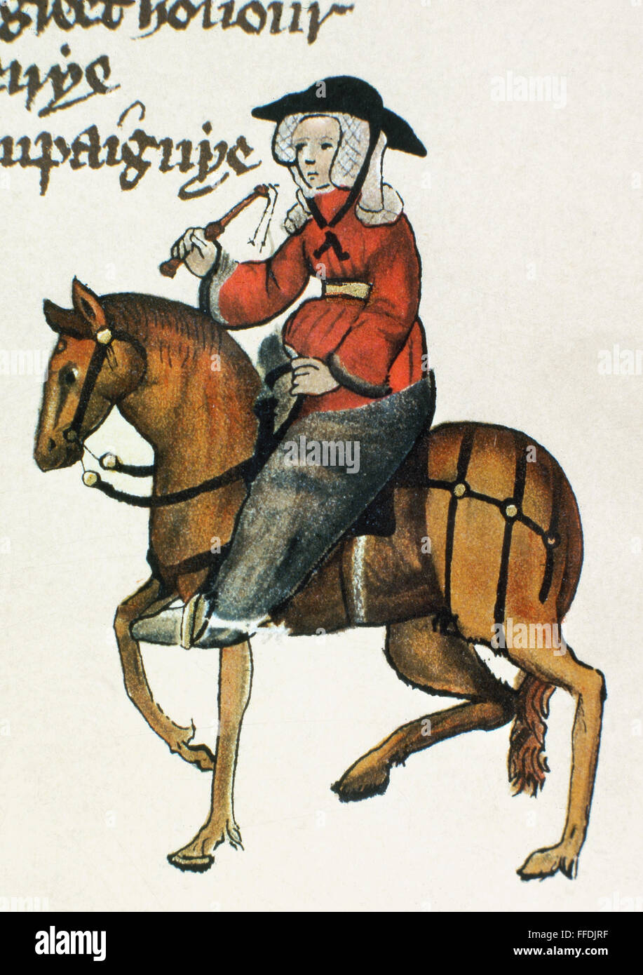 Canterbury tales chaucer wife of bath hi-res stock photography and ...