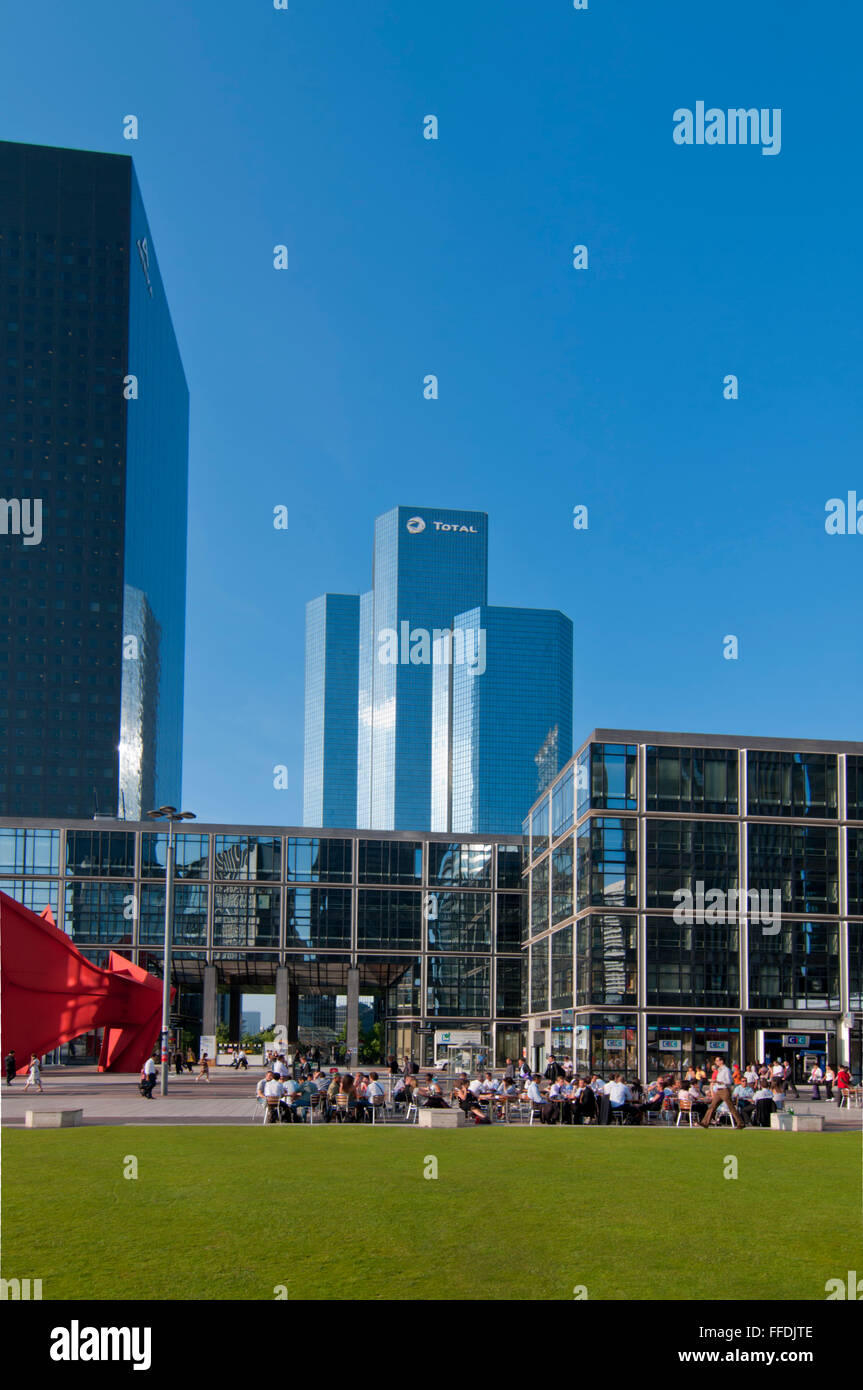 France, Paris, La Defense, Esplanade Stock Photo - Alamy