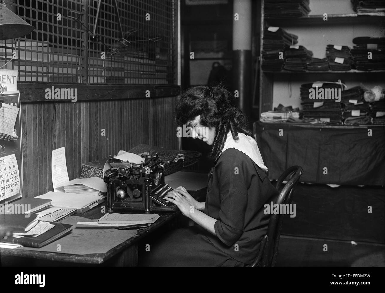 BOSTON: TYPIST, 1917. /nA fifteen-year old typist for the Standard ...
