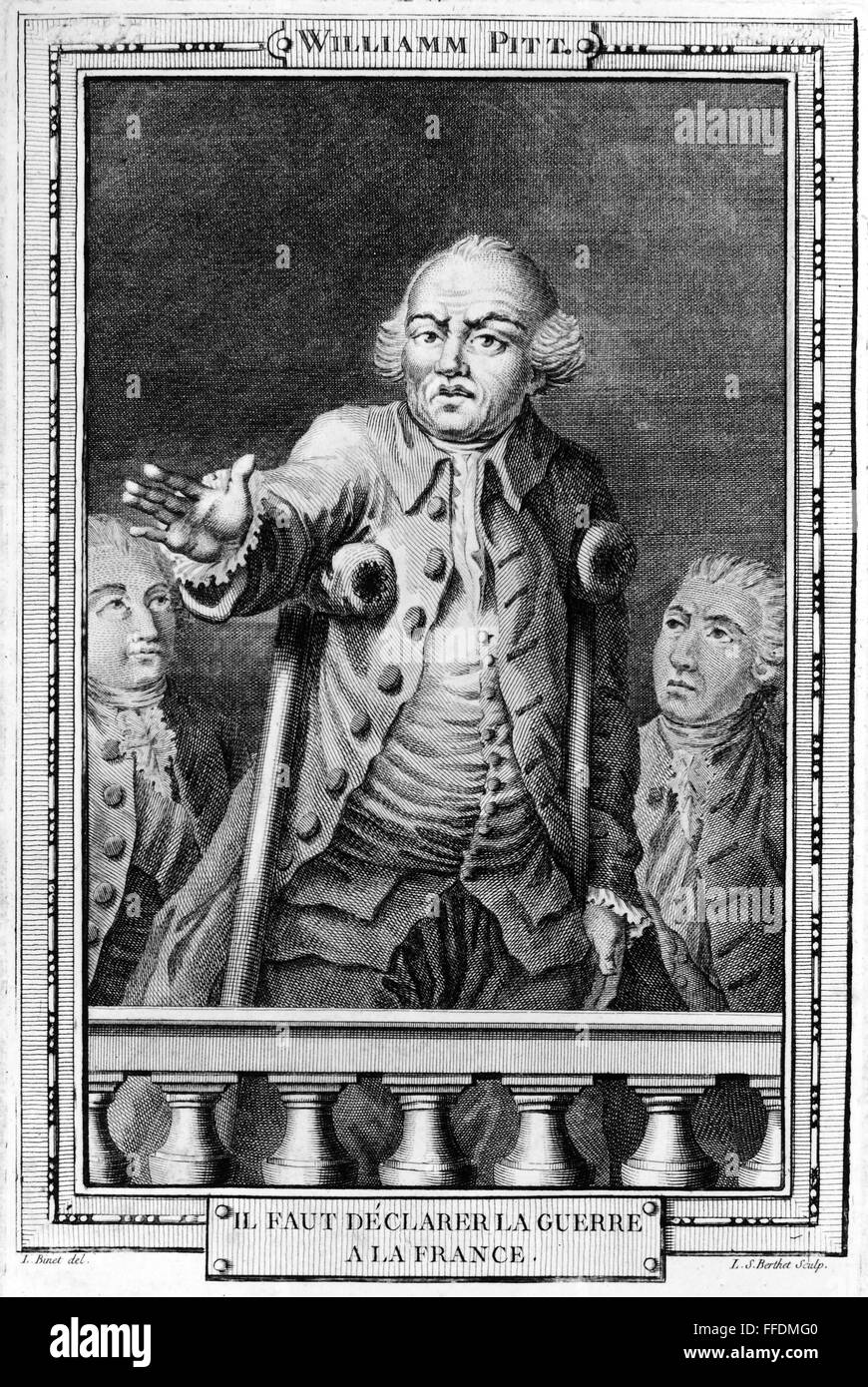 WILLIAM PITT (1708-1778). /nEarl of Chatham. English statesman. Pitt ...