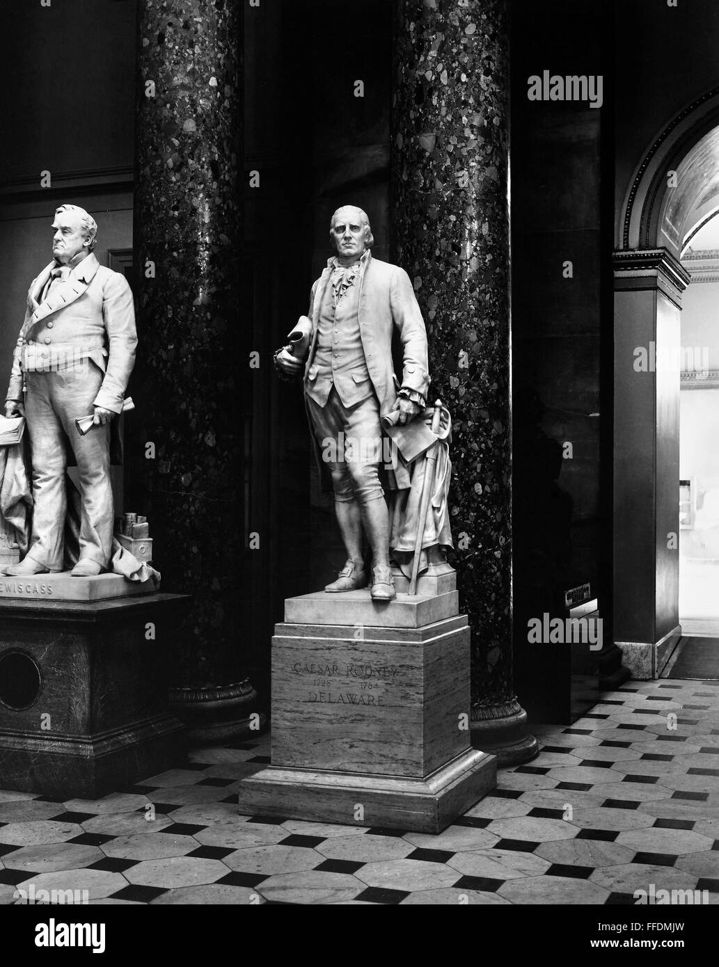 CAESAR RODNEY (1728-1784)./nAmerican Revolutionary patriot. Statue of ...
