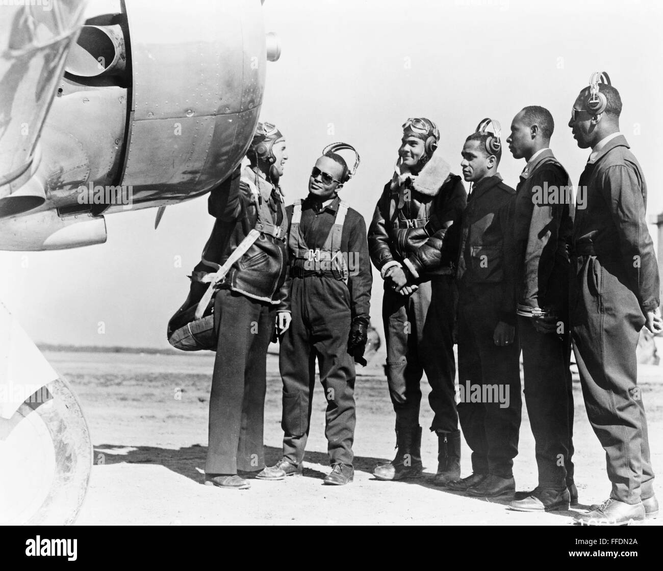 TUSKEGEE AIRMEN, 1942. /nMembers of the first group of African American ...
