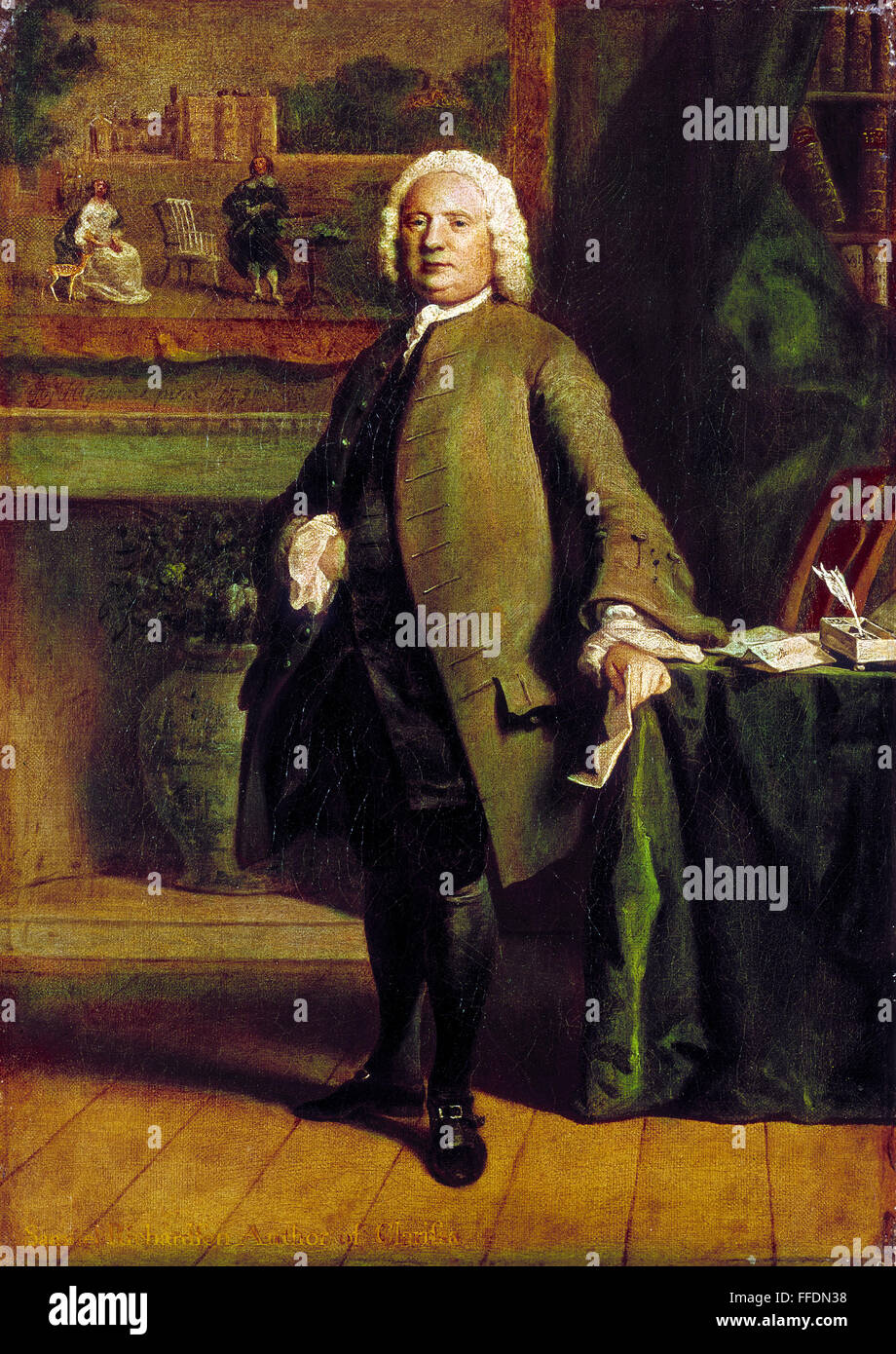 SAMUEL RICHARDSON/n(1689-1761). English novelist. Oil on canvas, 1750 ...