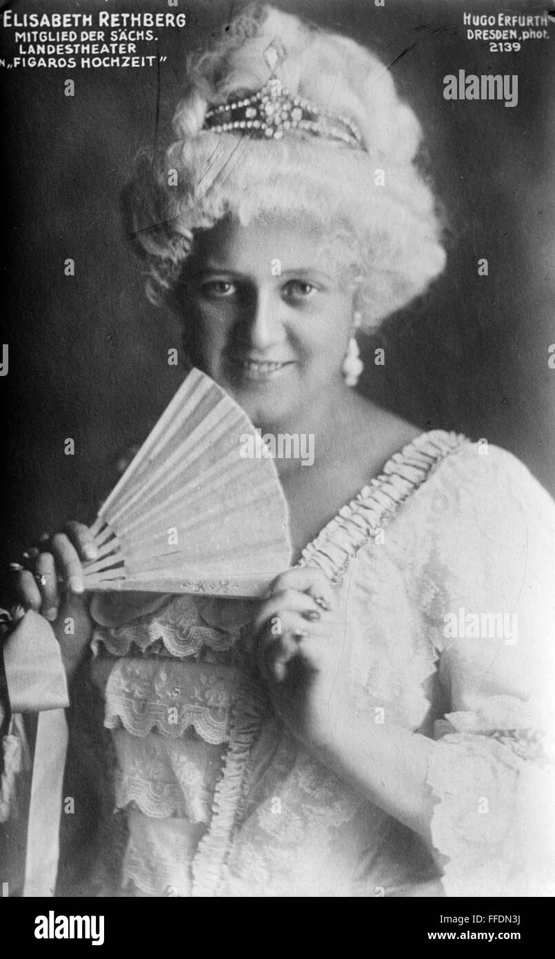 ELISABETH RETHBERG /n(1894-1976). German soprano opera singer. In the ...