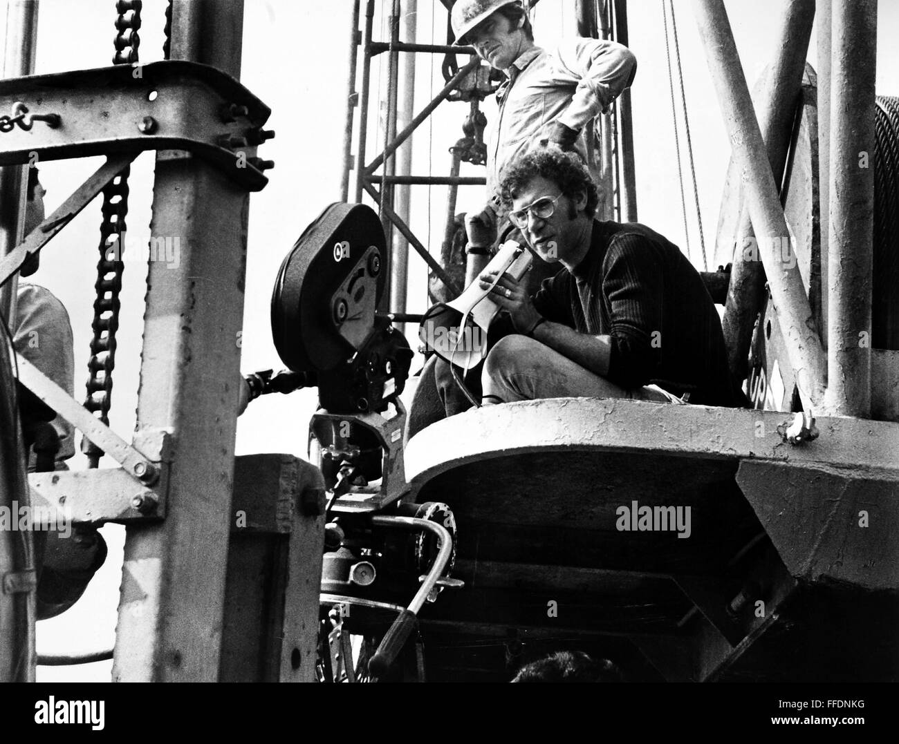 BOB RAFELSON (1933-). /nAmerican film director. Rafelson on the set of ...