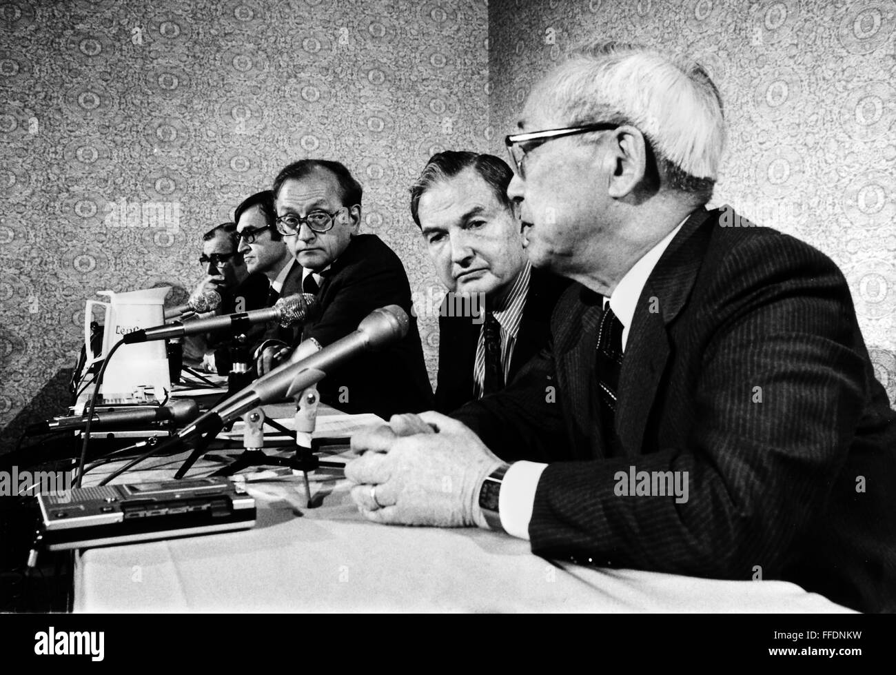 DAVID ROCKEFELLER (1915-). /nAmerican banker. Rockefeller (second from ...