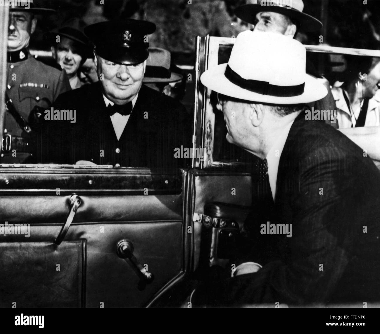 ROOSEVELT & CHURCHILL, 1944. /nBritish Prime Minister Winston Churchill ...