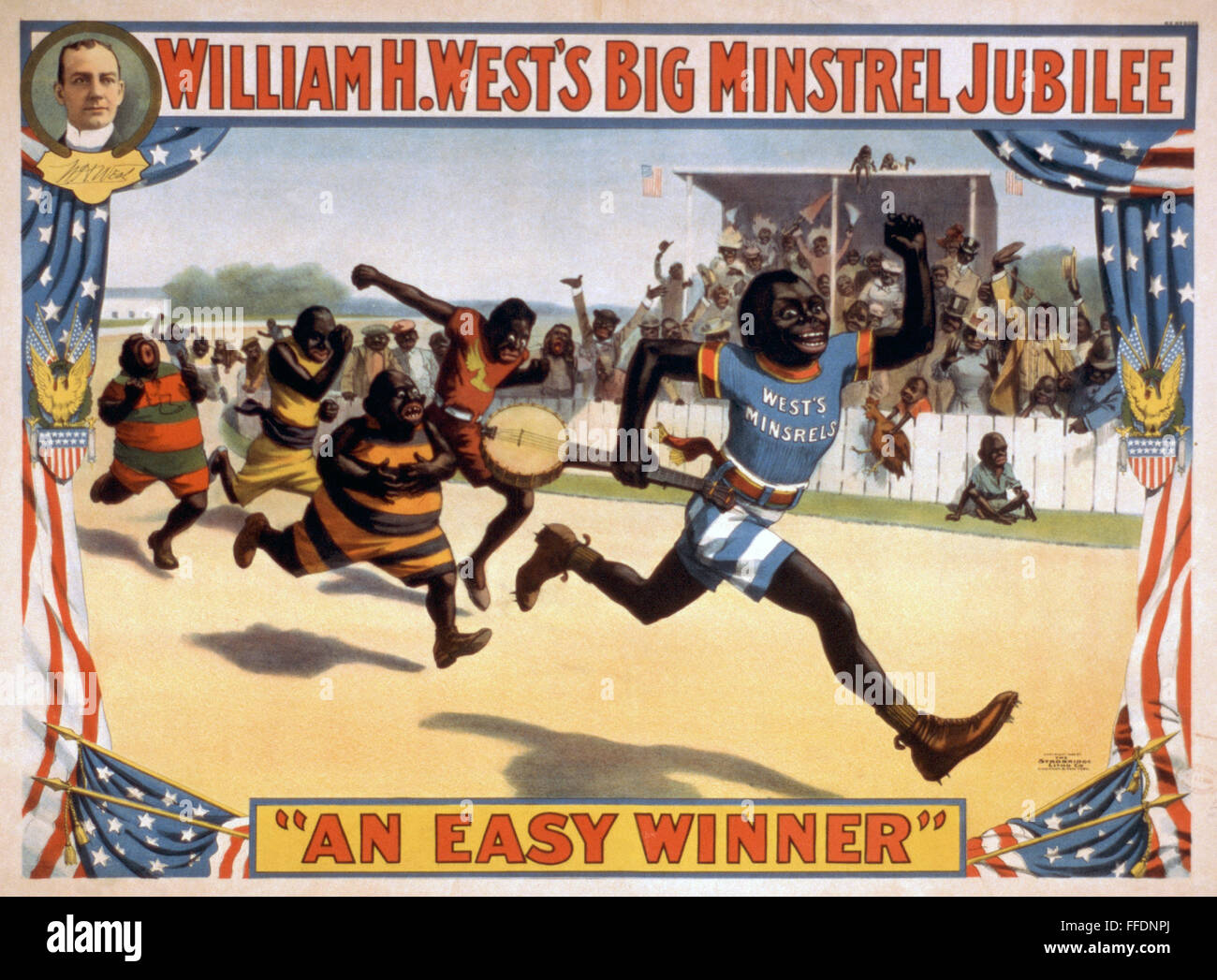 MINSTREL POSTER, c1899. /nLithograph poster, c1899, advertising William ...