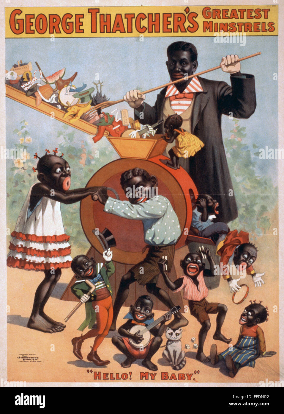 MINSTREL POSTER, c1899. /nLithograph poster, c1899, for George Thatcher ...