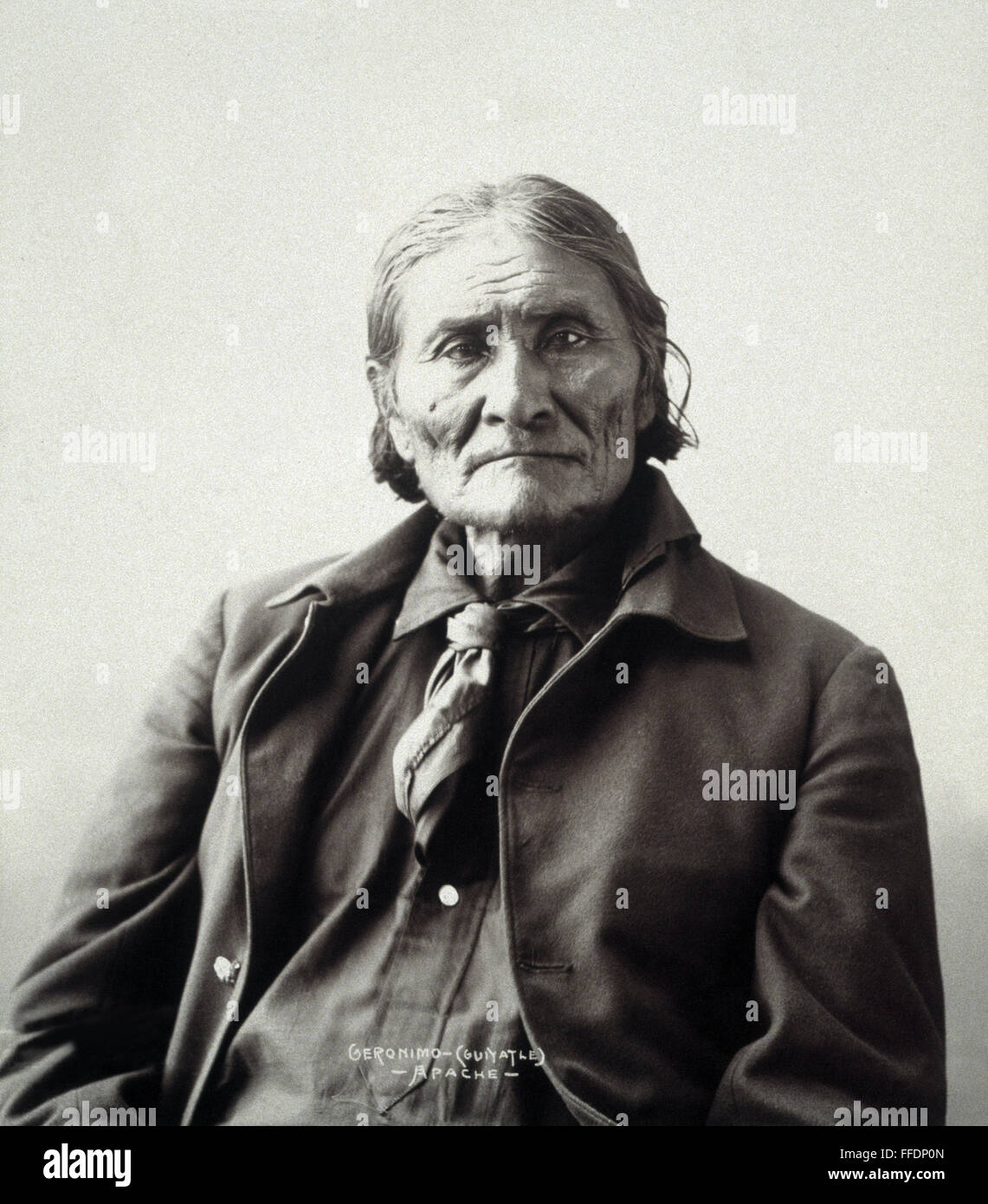 GERONIMO (1829-1909). /nAmerican Apache leader. Photographed c1898 by ...