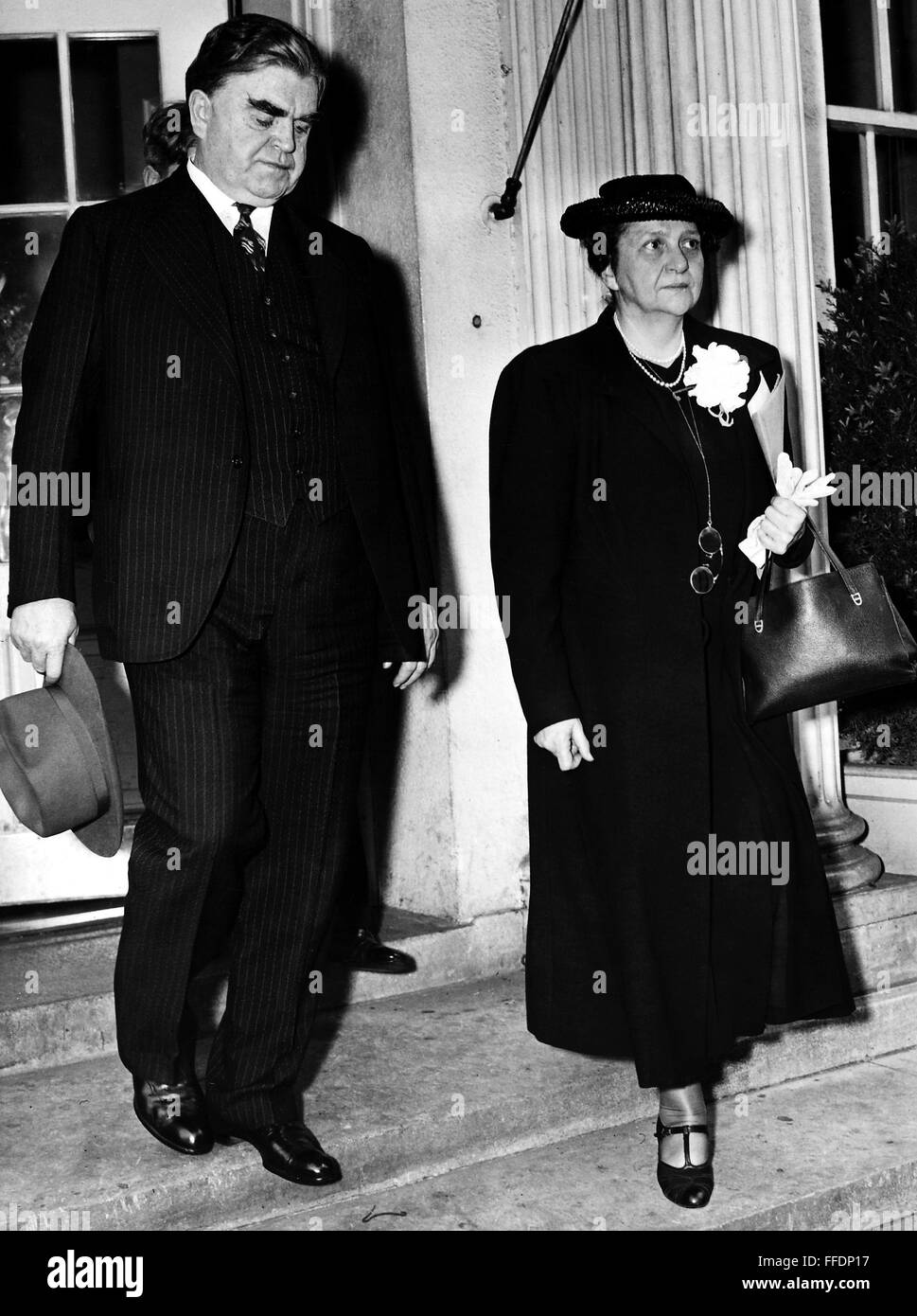 LEWIS & PERKINS, 1939. /nJohn L. Lewis, head of the C.I.O., and ...