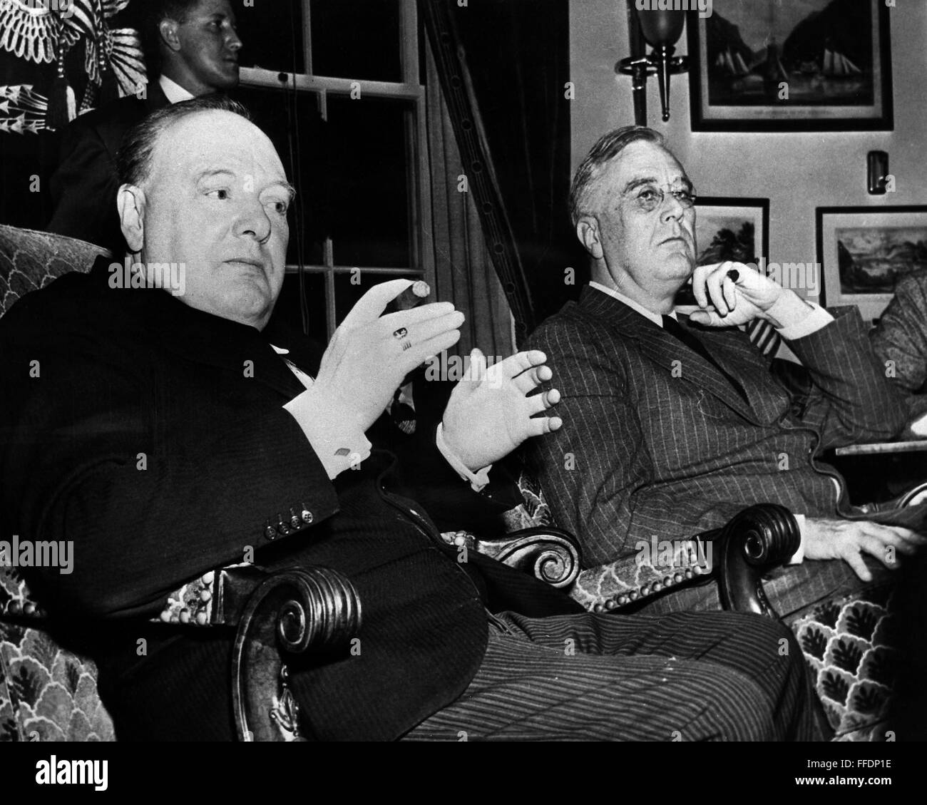 CHURCHILL & ROOSEVELT. /nPrime Minister Winston Churchill and President ...