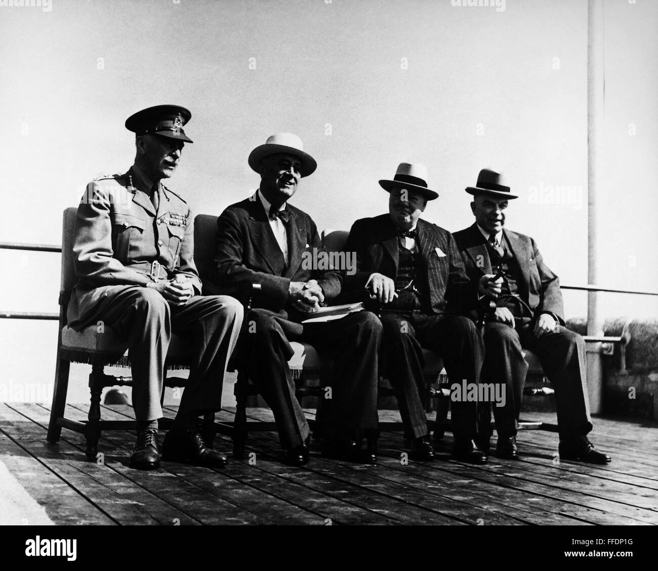QUEBEC CONFERENCE, 1944. /nAllied leaders of World War II at the Second ...