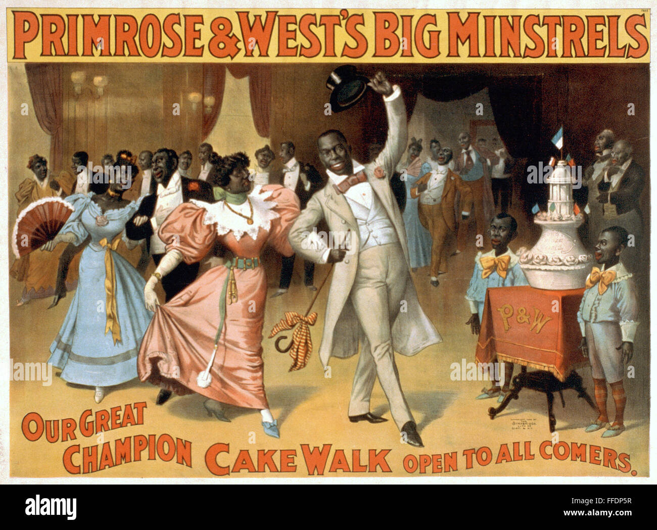 MINSTREL POSTER, c1896. /nLithograph poster, c1896, advertising ...