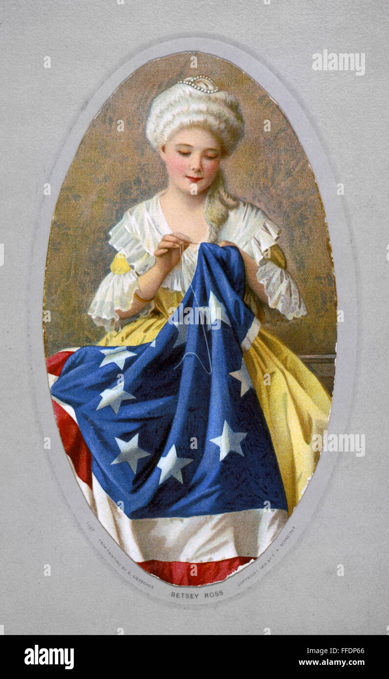 BETSY ROSS (1752-1836). /nAmerican seamstress and patriot. Betsy Ross ...