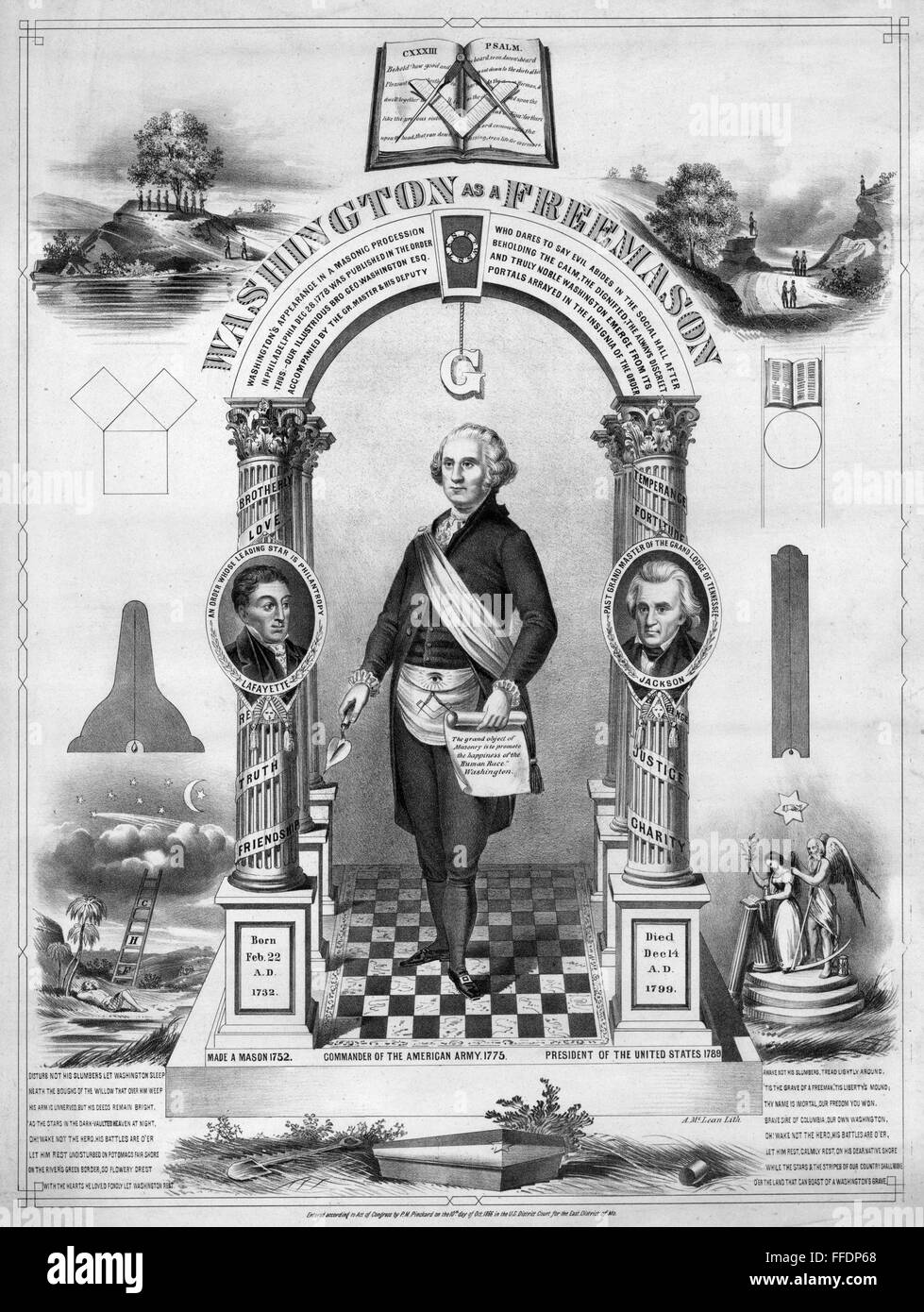 GEORGE WASHINGTON /n(1732-1799). First President of the United States ...